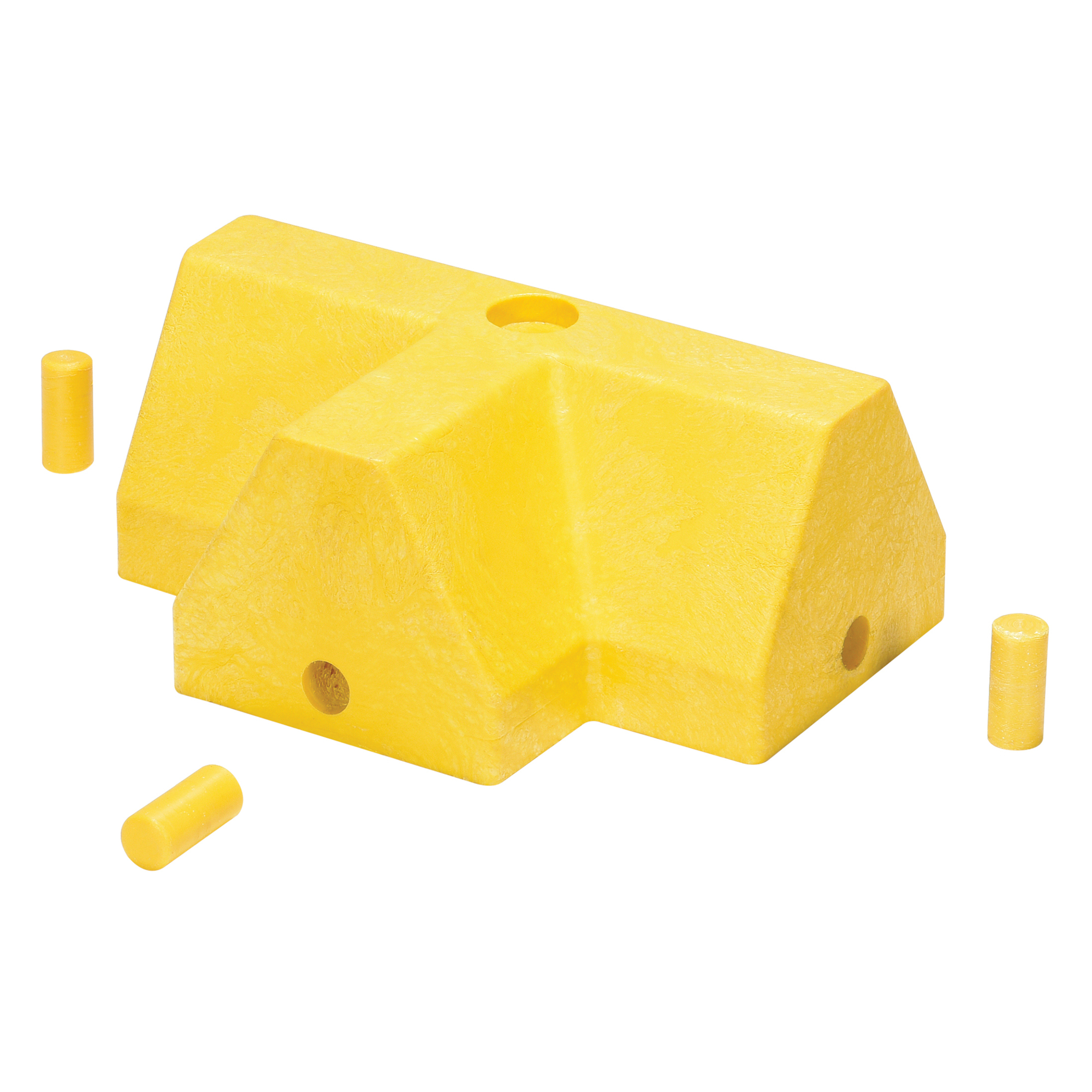 Vestil, Recycled plastic T section modular guard curb, Length 12 in ...