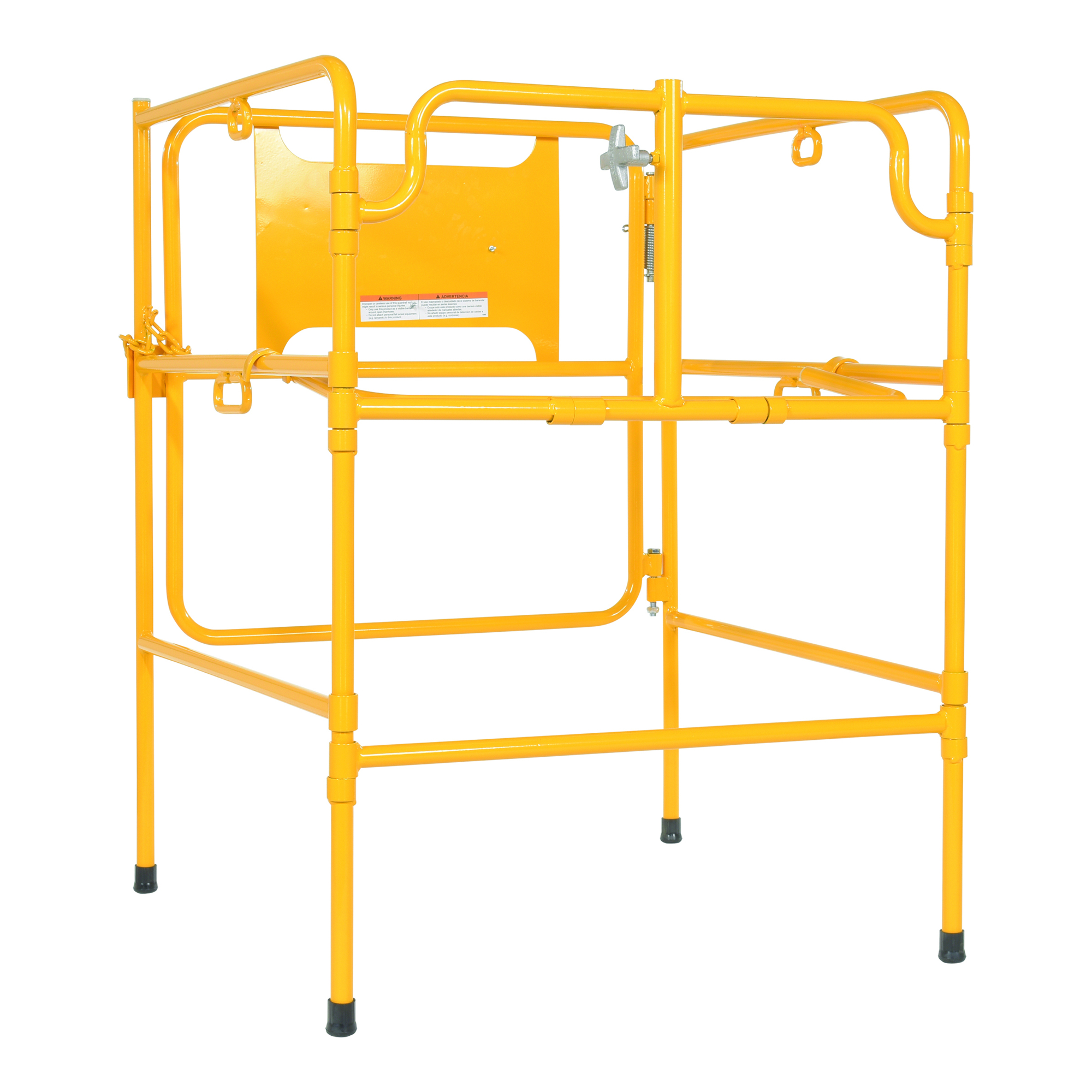 Vestil, Man hole guard rail with notice sign, Length 32.625 in, Model ...