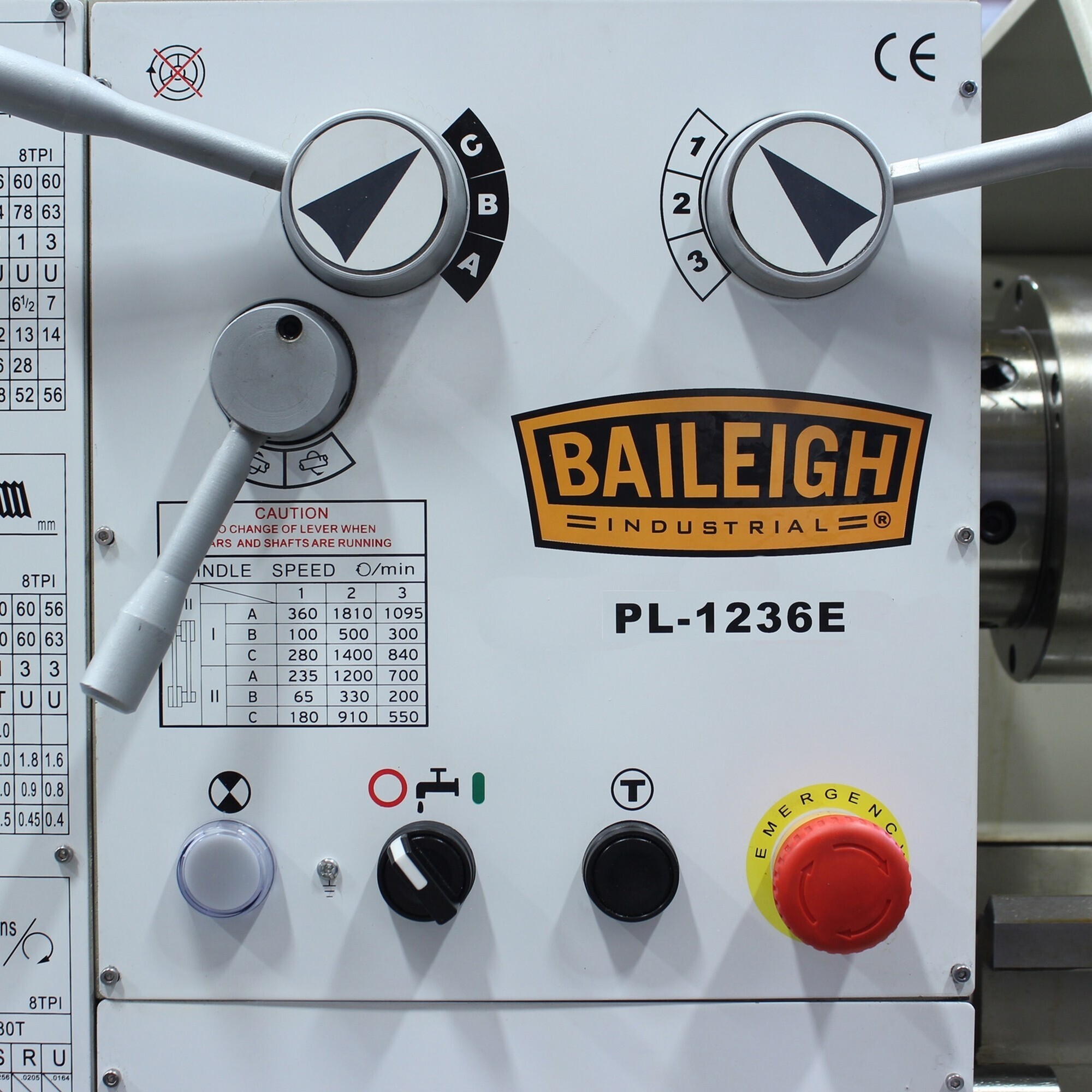 Baileigh, Metalworking Lathe, Model# PL-1236E-1.0 | Northern Tool