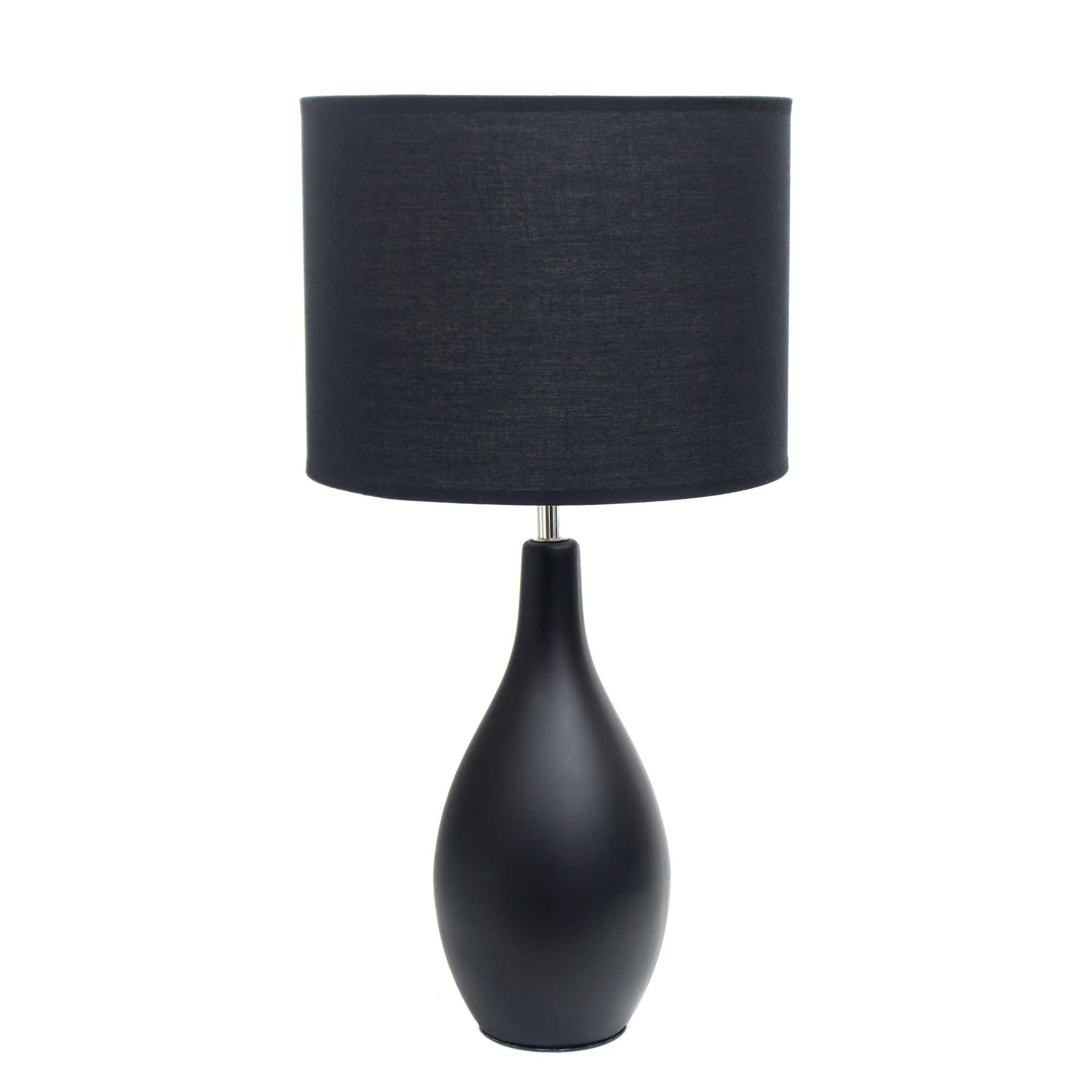 Creekwood Home, 18.11in. Standard Ceramic Dewdrop Table Lamp Black ...