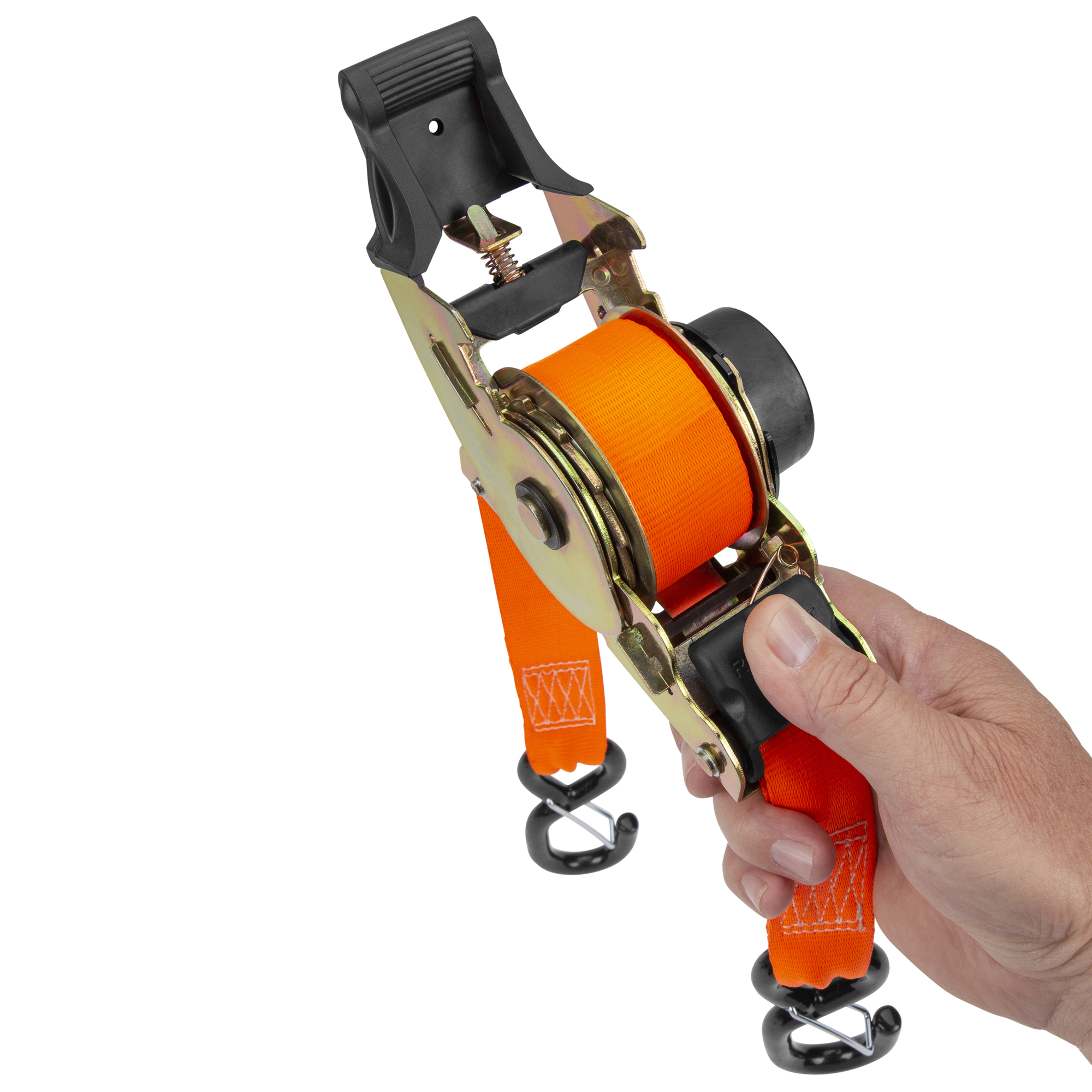 SmartStraps, 10ft. 3000lb Retractable Ratchet TieDown-Gated Hook 2Pk ...