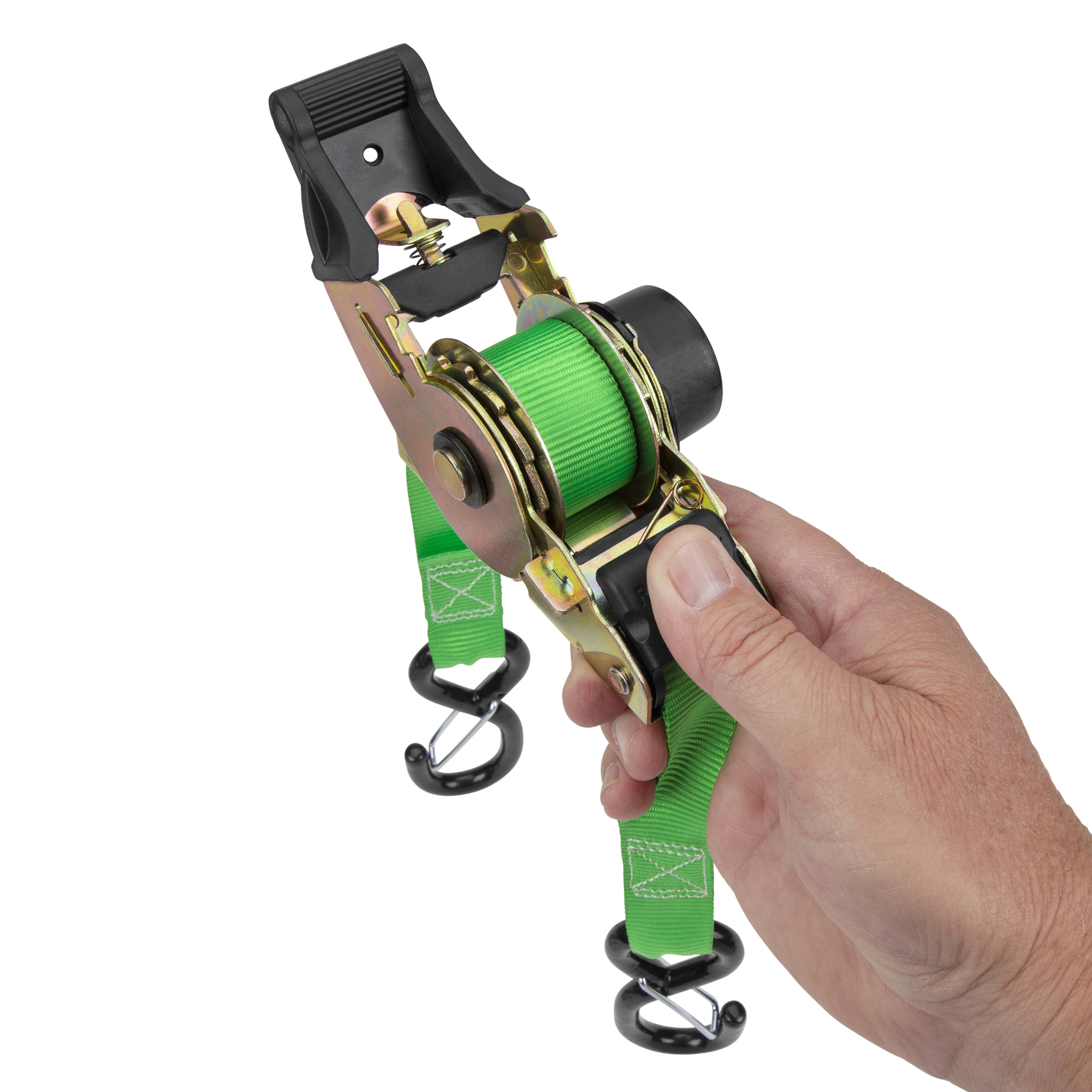 SmartStraps, 6ft. 1500lb Retractable Ratchet Tie Down-Gated Hook 4Pk ...