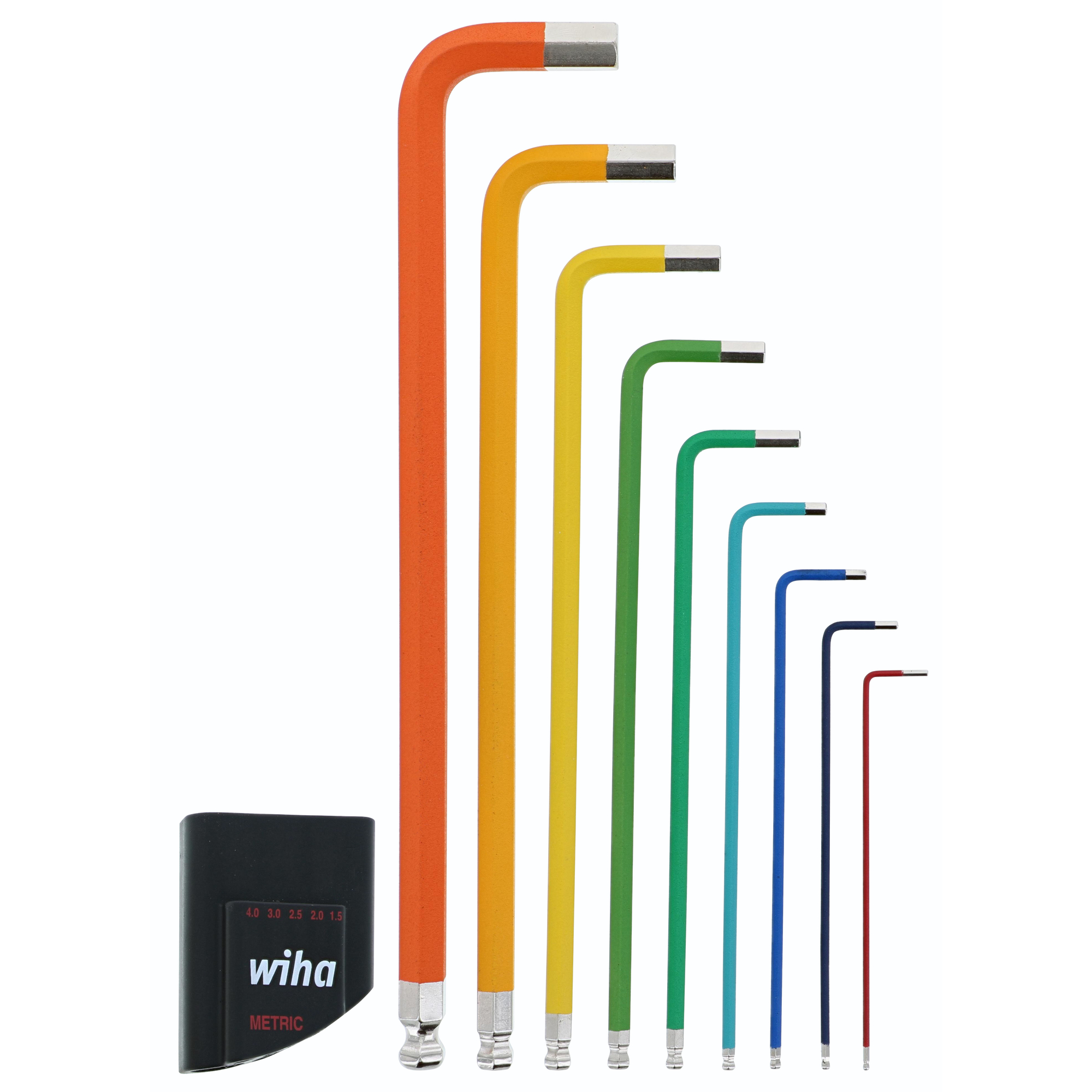 Wiha, 9PC Ball End Color Coded Hex L-Key Set - Metric, Pieces (qty.) 10, Model# 66980 | Northern ...