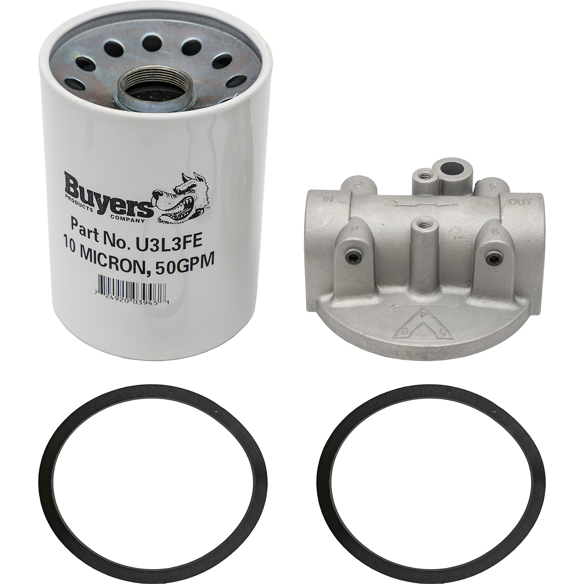 Buyers Products, 50 GPM Return Line Filter Assembly, Model# HFA21025 ...