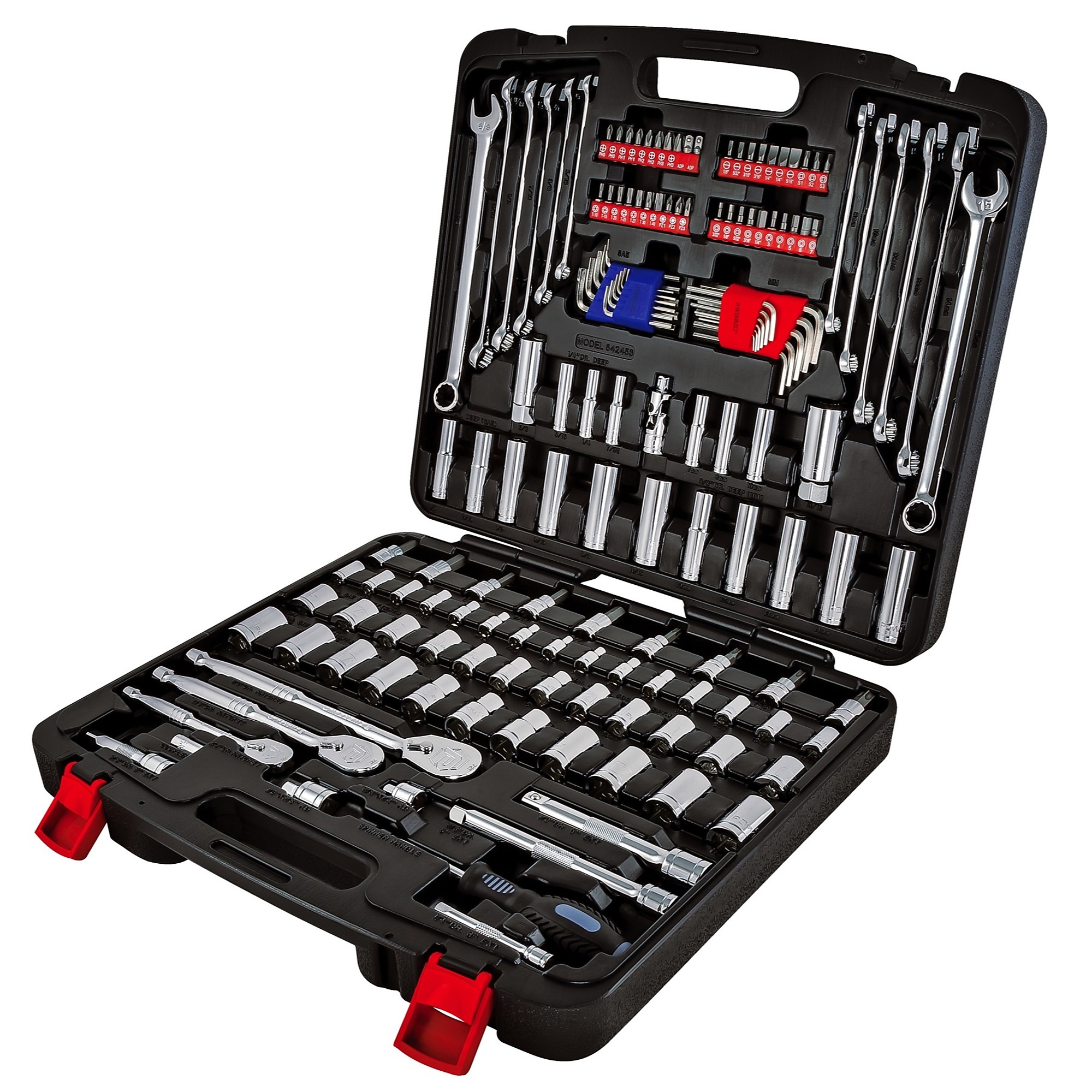 Powerbuilt, 152 Piece Master Mechanic's Service Tool Set, Pieces (qty ...