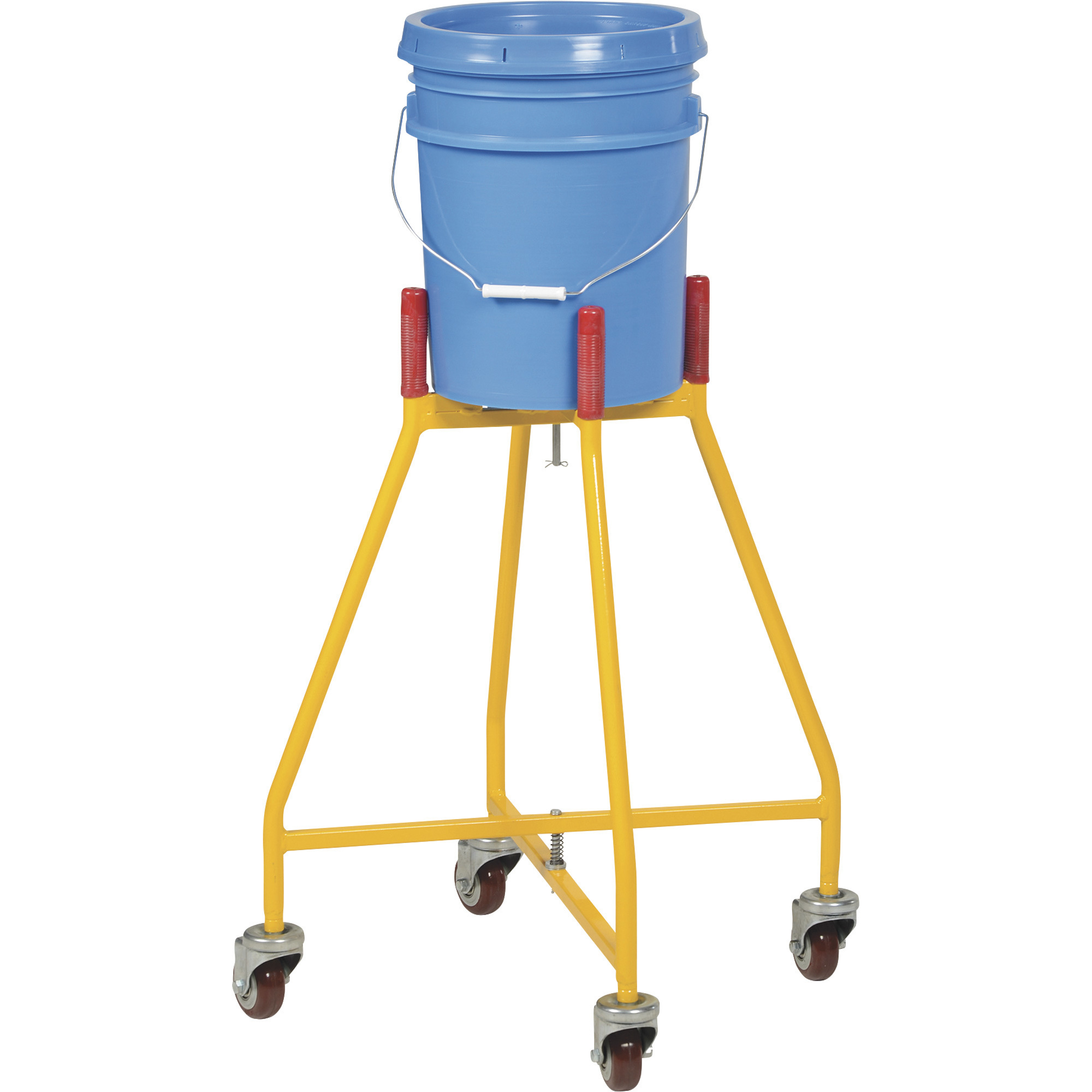 Vestil Steel Ergonomic Elevated Bucket and Pail Dolly, 100-Lb. Capacity ...