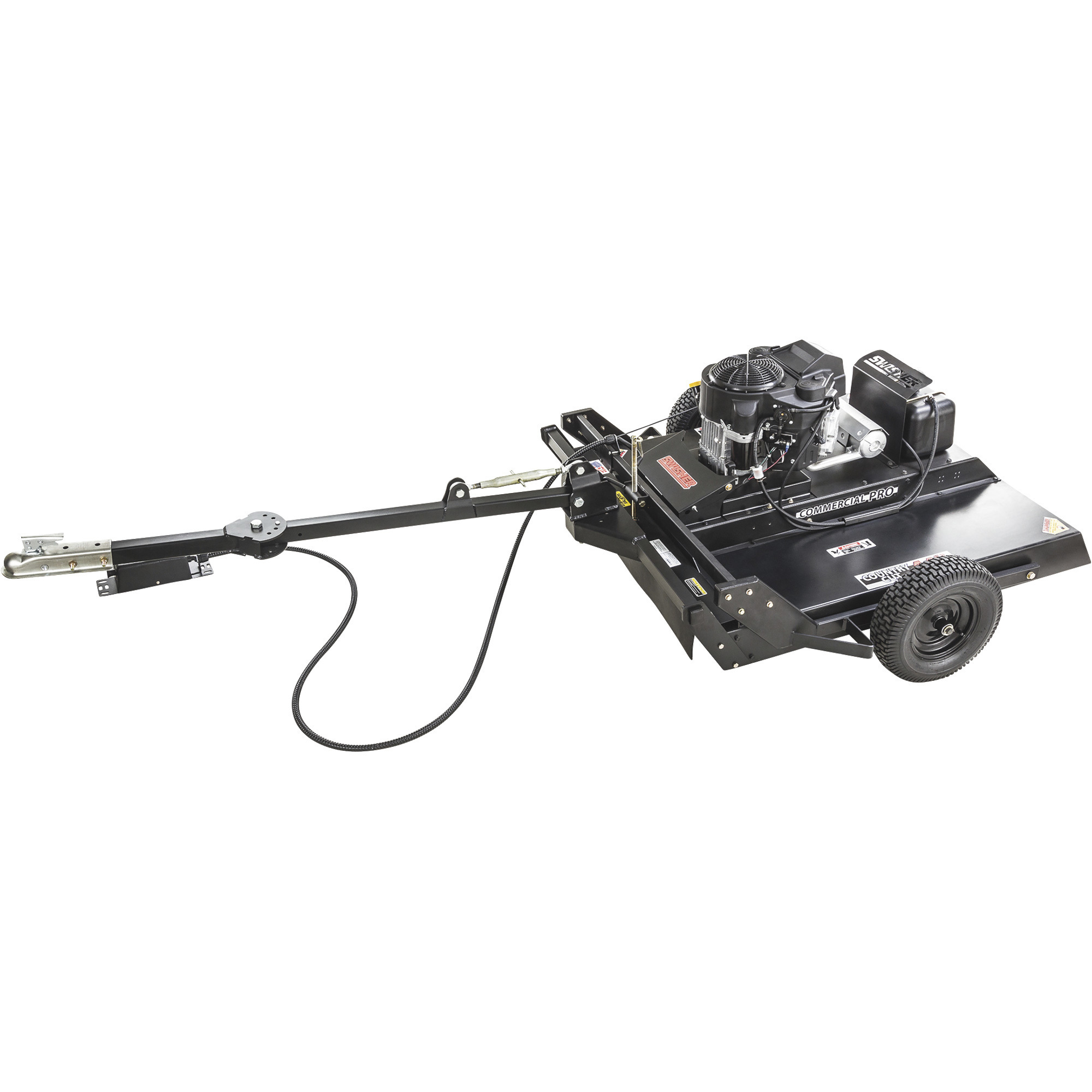 Swisher Rough-Cut Pull-Behind Trailcutter with Electric Start, 44in.W ...