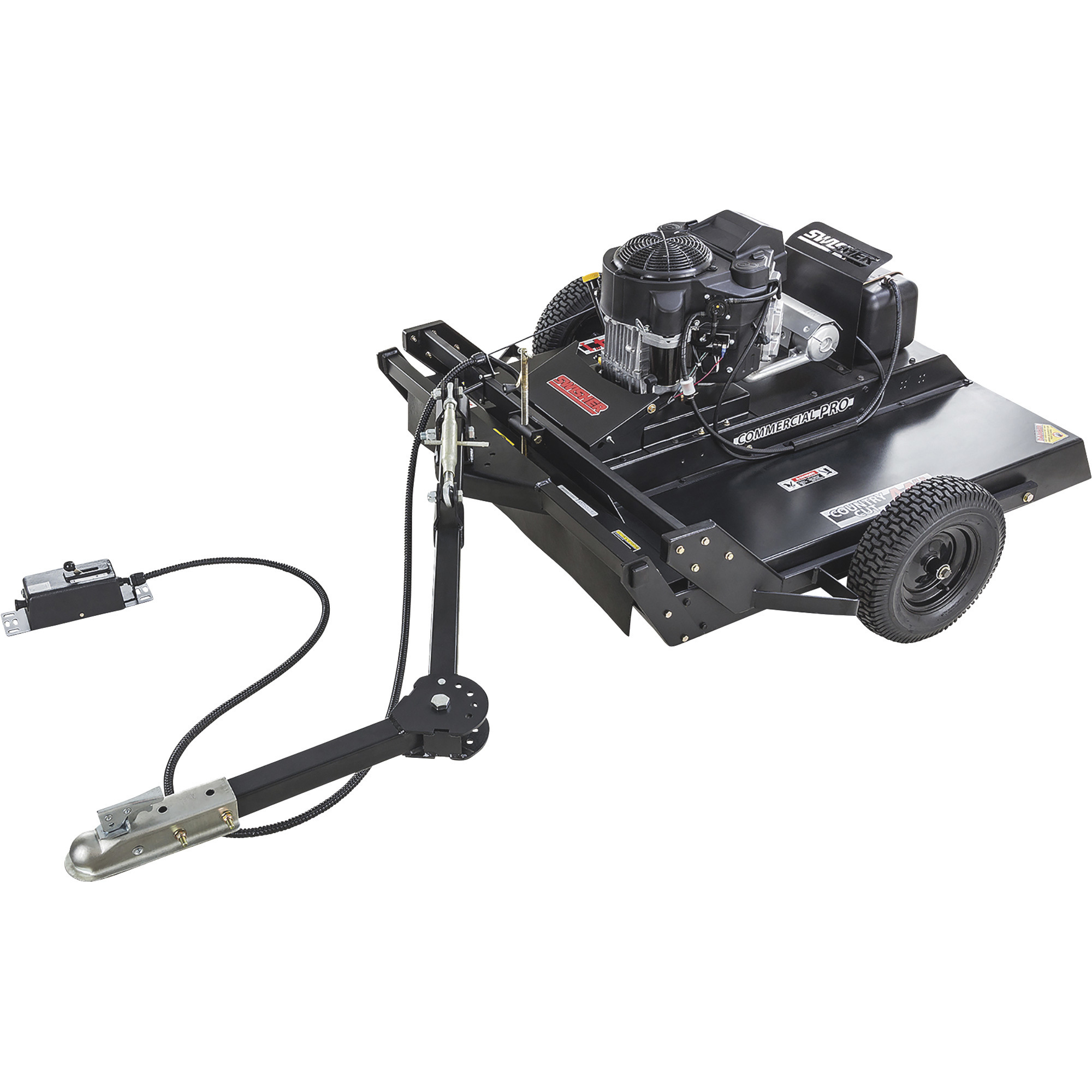 Swisher Rough-Cut Pull-Behind Trailcutter with Electric Start, 44in.W ...