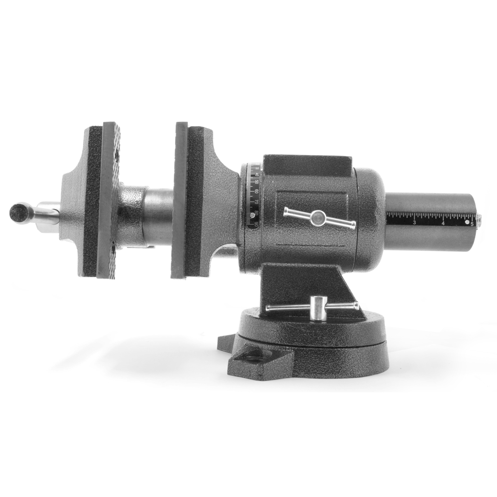 WEN, 5in. Cast Iron Bench Vise with Swivel Base, Jaw Width 5 in, Jaw ...