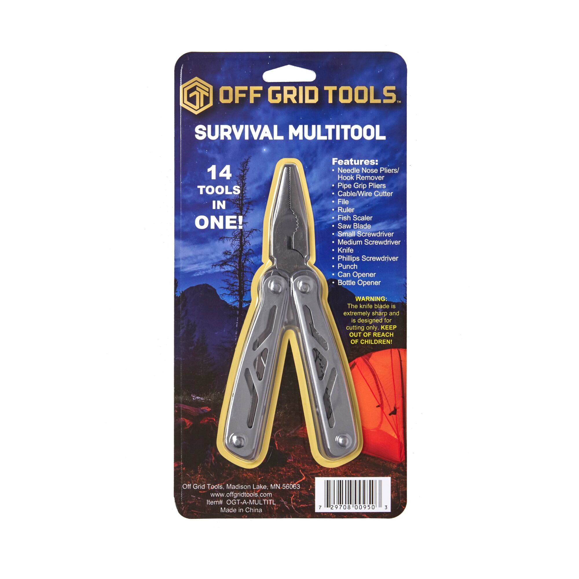 Off Grid Tools, Survival Multitool Pliers, Model# OGT-A-MULTITL ...