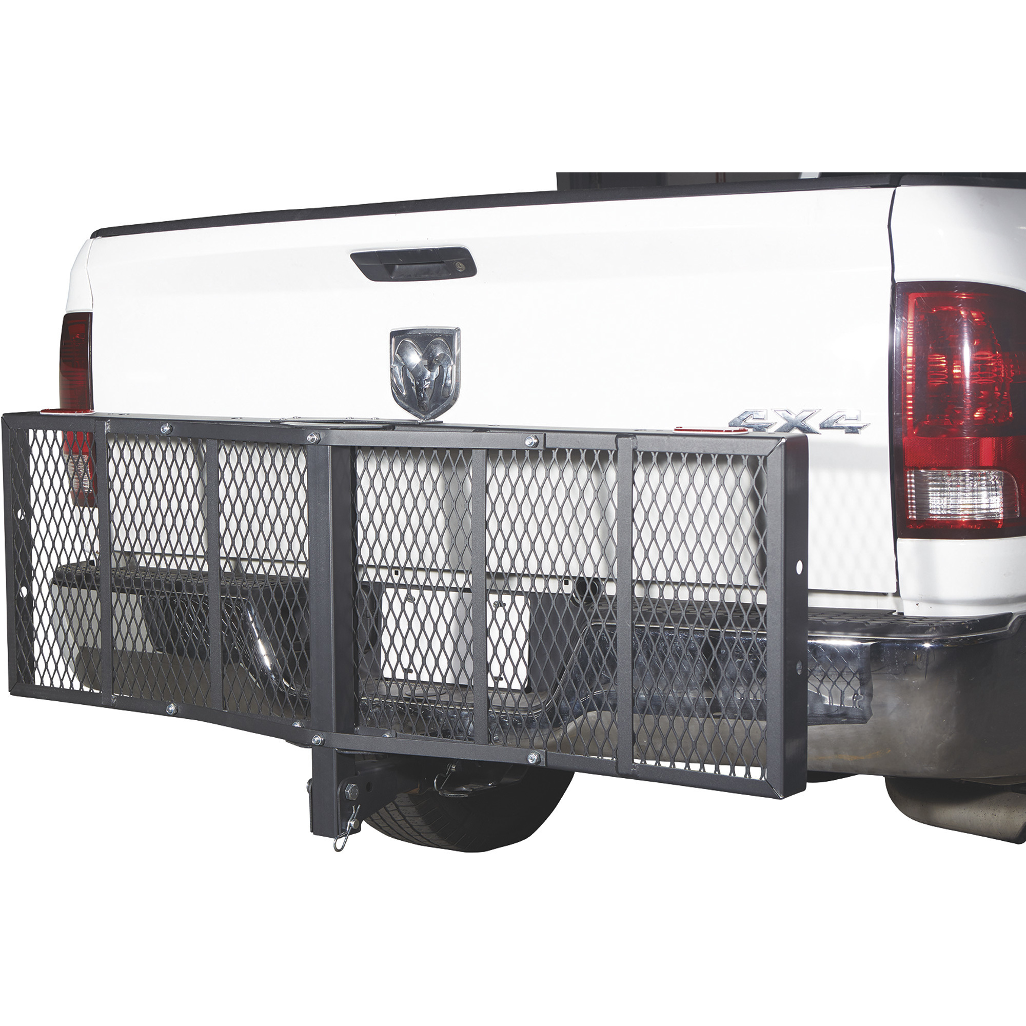 Ironton Steel Folding Hitch Cargo Carrier, 750-Lb. Capacity, Black ...