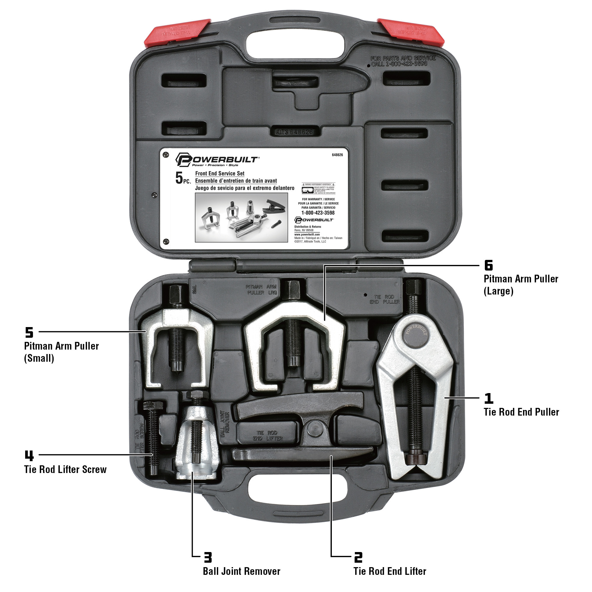 Powerbuilt, Front End Service Set, Model# 648626 | Northern Tool