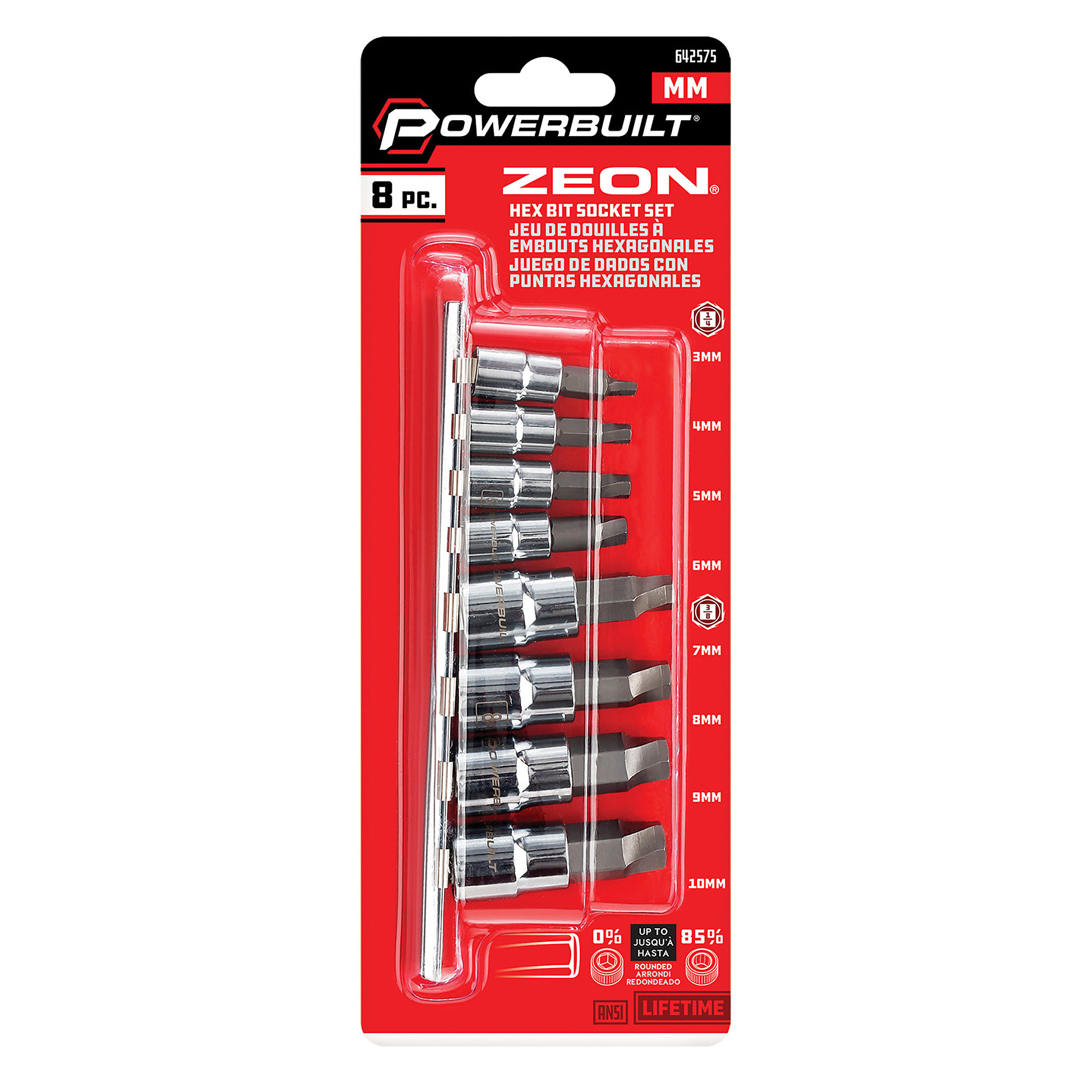 Powerbuilt, Zeon Metric Hex Bit Socket Set for Damaged Bolts, Model ...