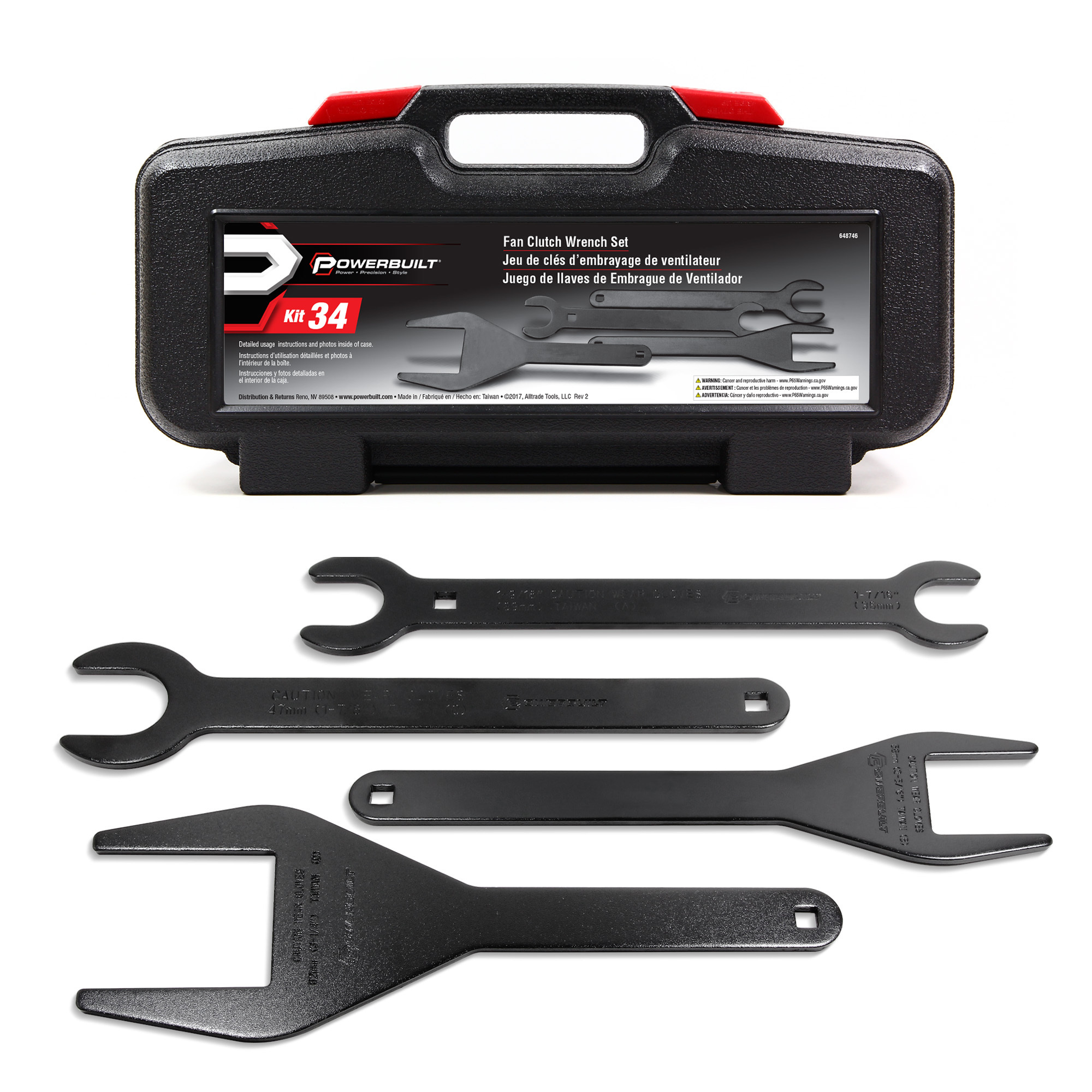 Powerbuilt, Fan Clutch Wrench Kit, Model# 648746 | Northern Tool