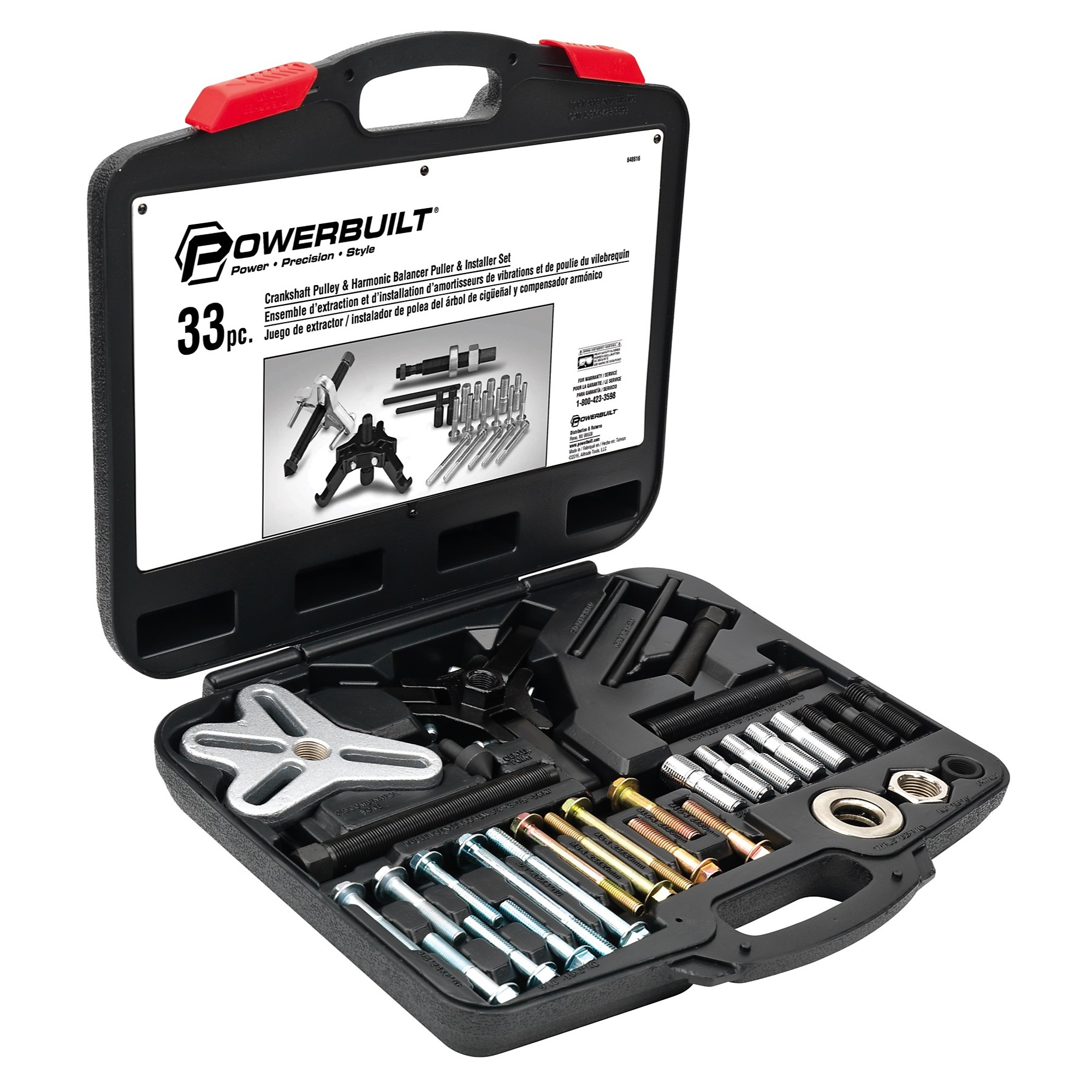 Powerbuilt, Harmonic Balancer Puller / Pulley Installer Kit, Model ...
