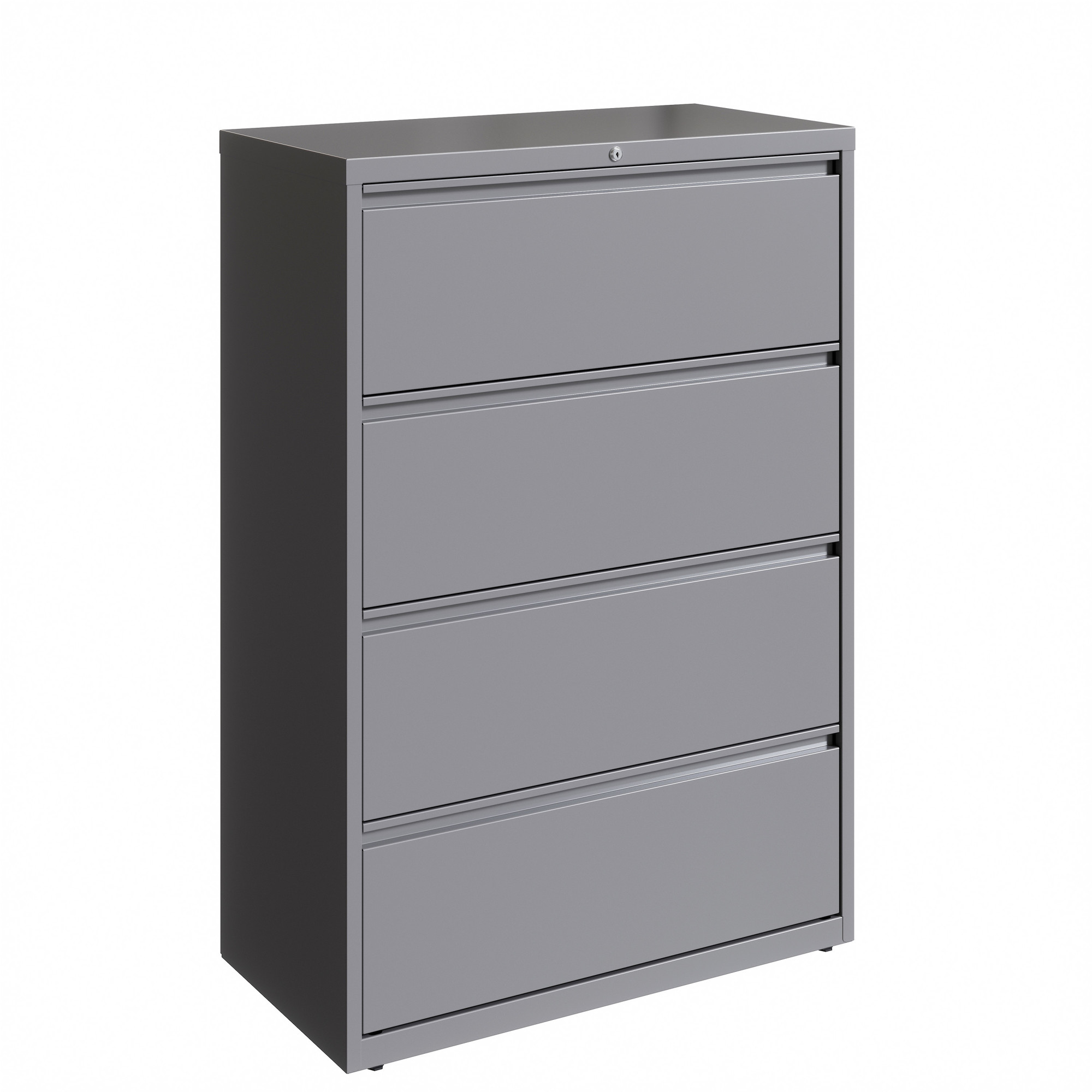 Hirsh Industries, 36in. Wide 4 Drwr Lateral File Cabinet, Width 36 in ...