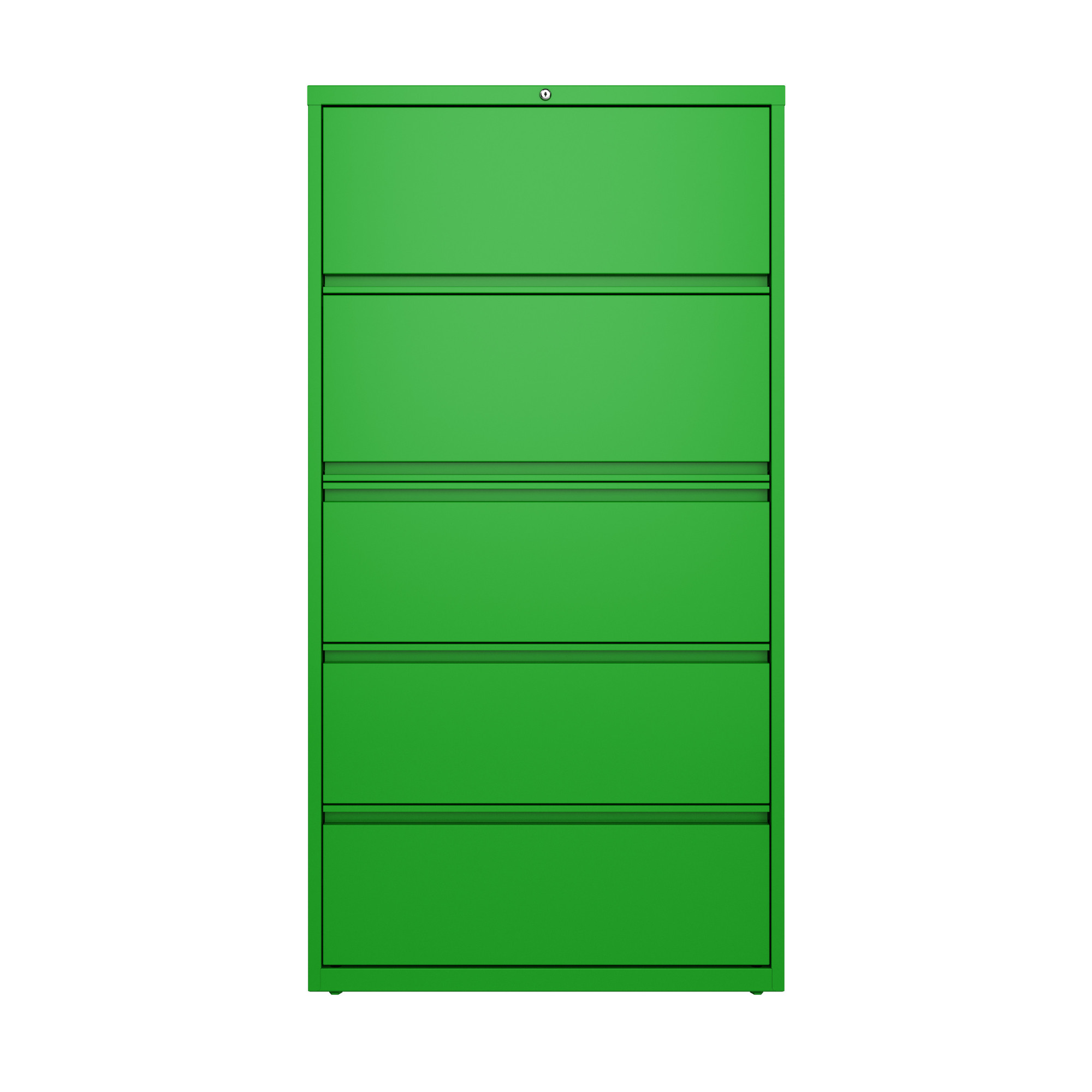 Hirsh Industries, 5 Drawer Lateral File Cabinet, Width 36 in, Depth 18. ...