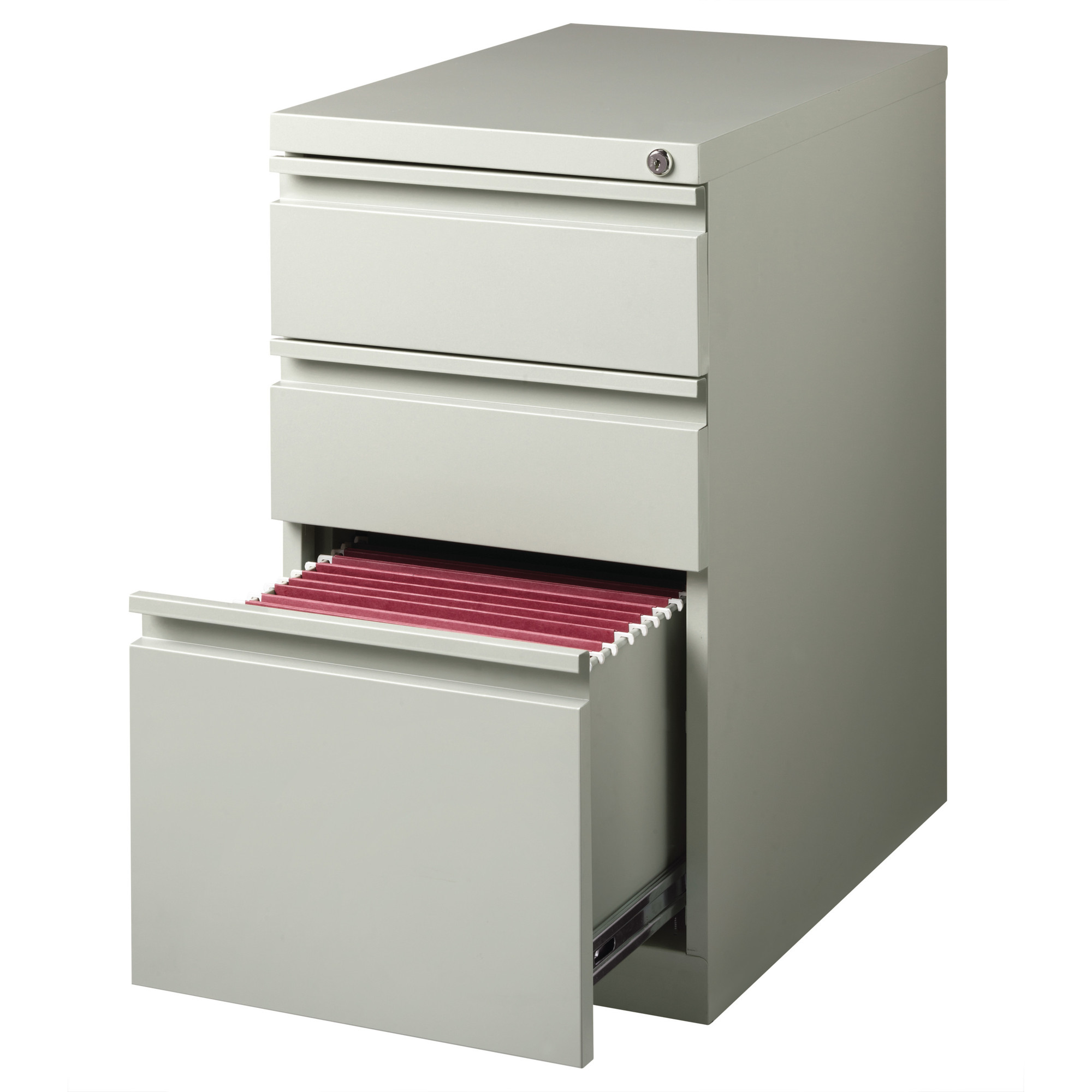 Hirsh Industries, Mobile Ped File Cabinet 3 Drawer Box-File-File, Width ...
