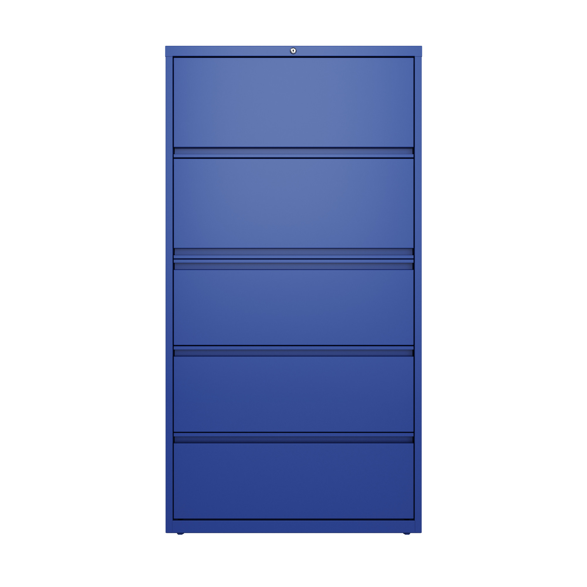 Hirsh Industries, 5 Drawer Lateral File Cabinet, Width 36 in, Depth 18. ...