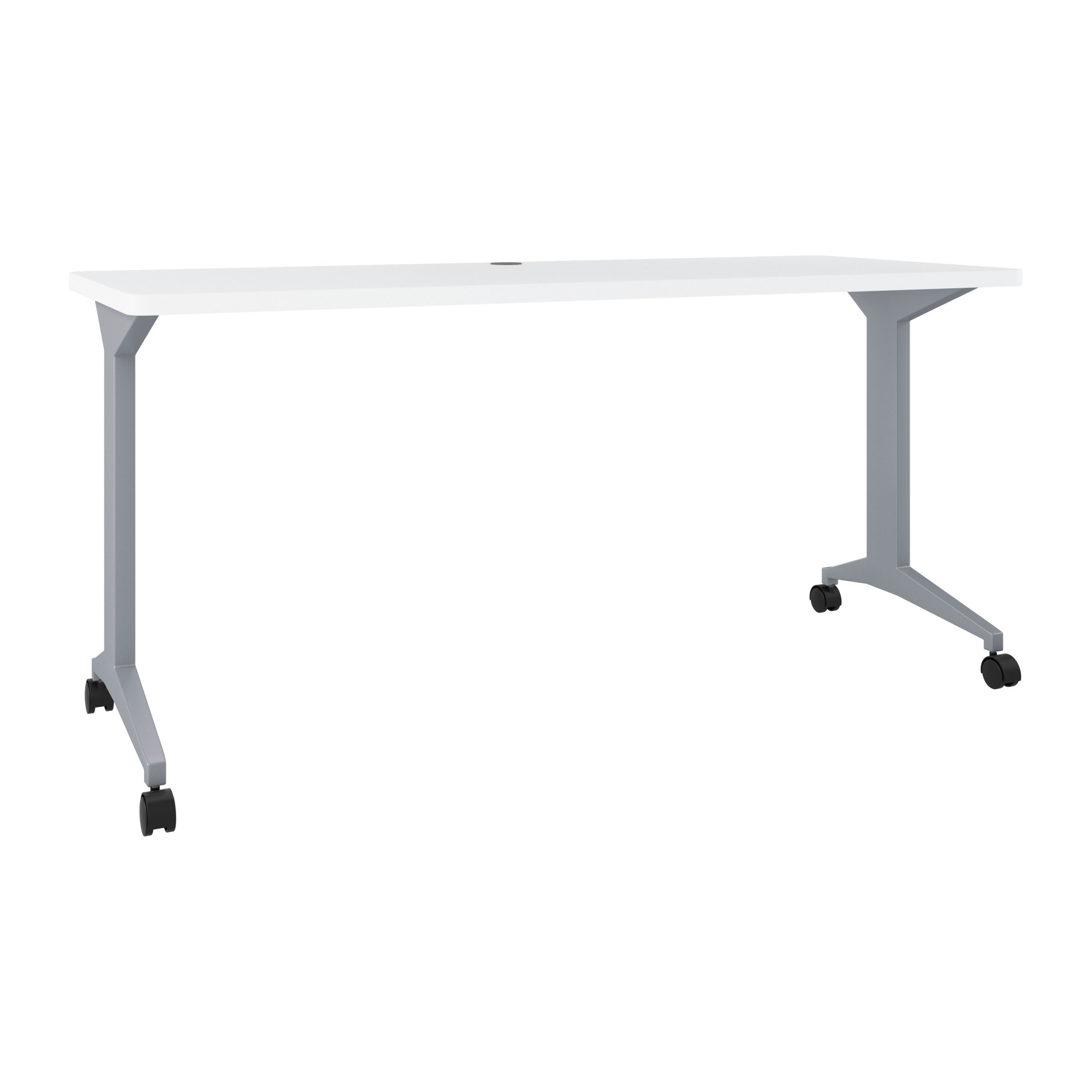 Hirsh Industries, T-Leg Table Desk with Rounded Corner T-Mold Top ...
