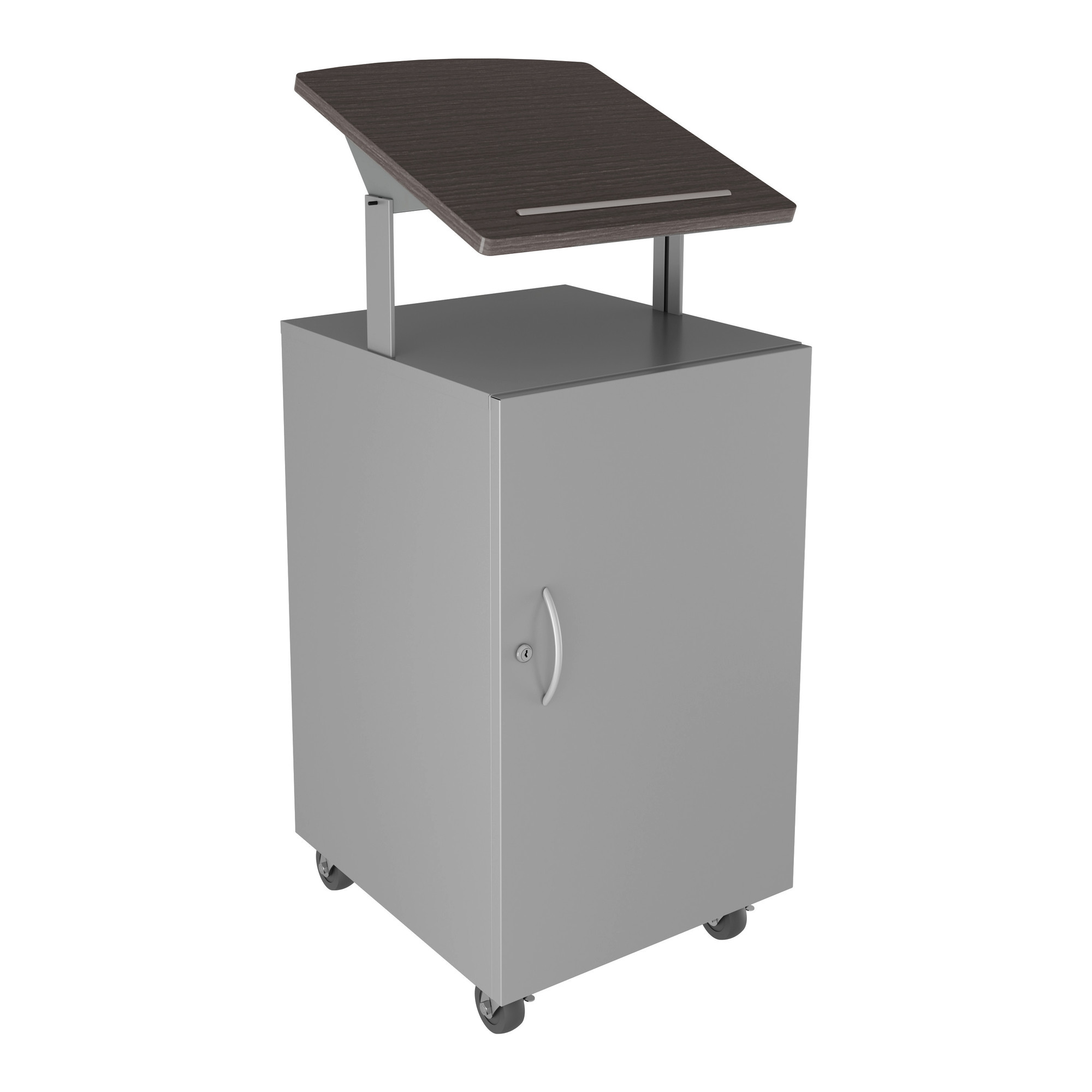 Hirsh Industries, Mobile Locking Podium for Classroom or Office, Color ...