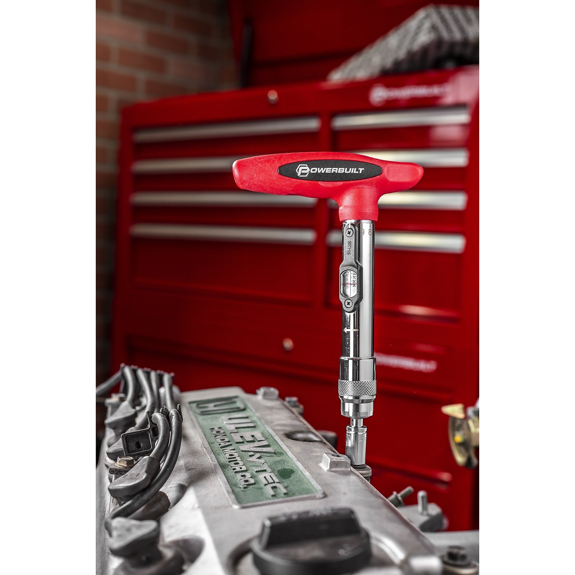 Powerbuilt, 1/4in. Drive T-Handle Torque Driver, Pieces (qty.) 1, Measurement Standard Standard ...