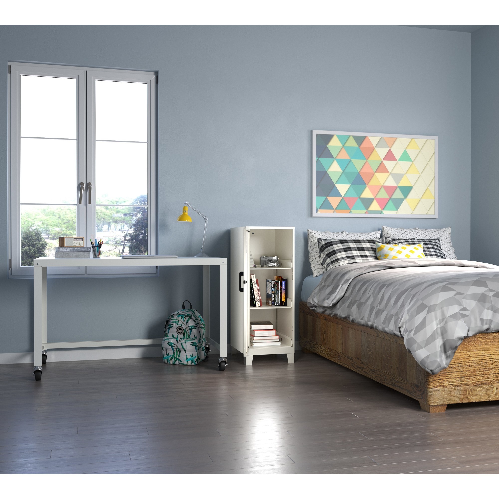 Hirsh Industries, 3 Shelf Storage Locker Cabinet, Height 38.5 in, Width ...