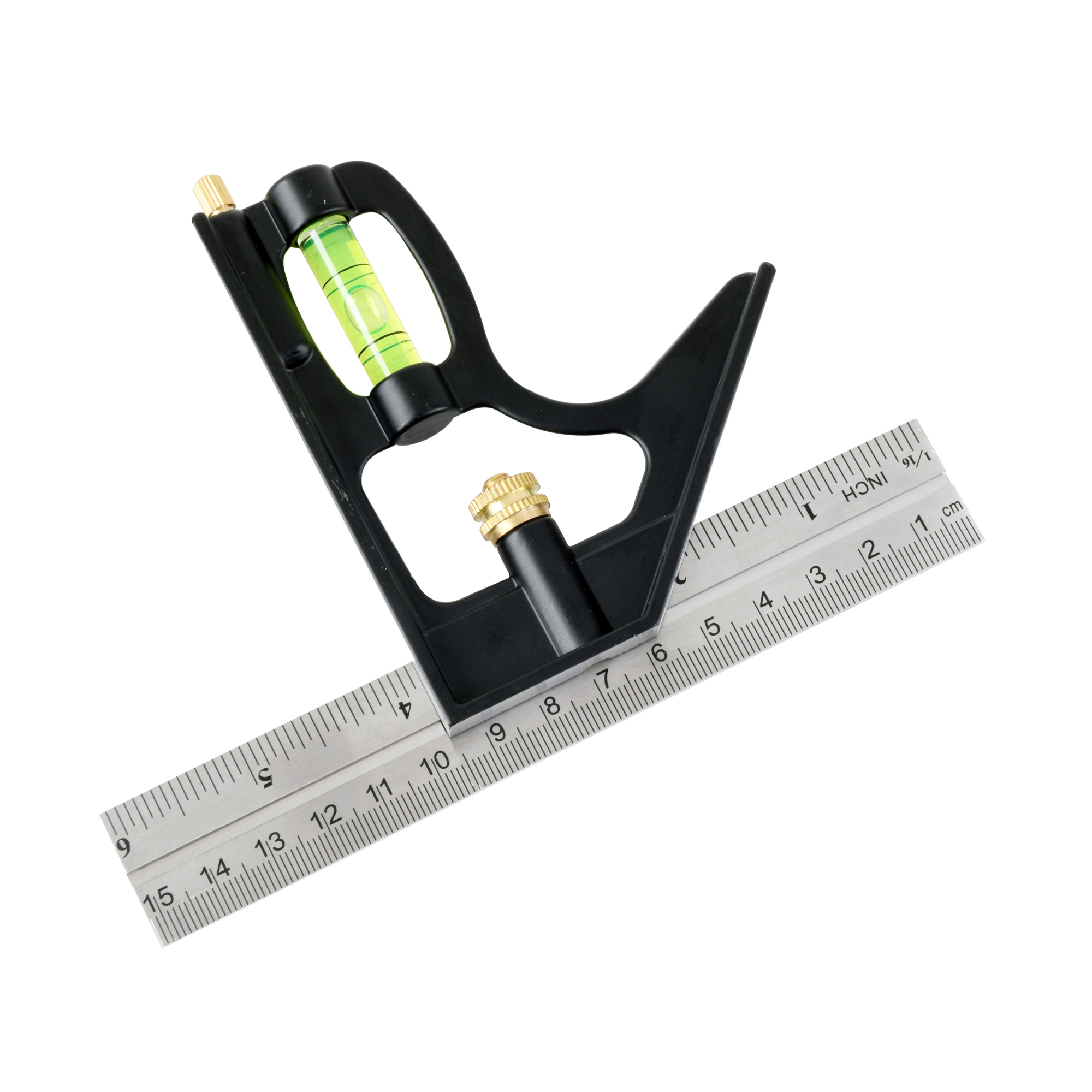 Ironton 6in. Stainless Steel Combination Square Ruler, Measures Up to ...
