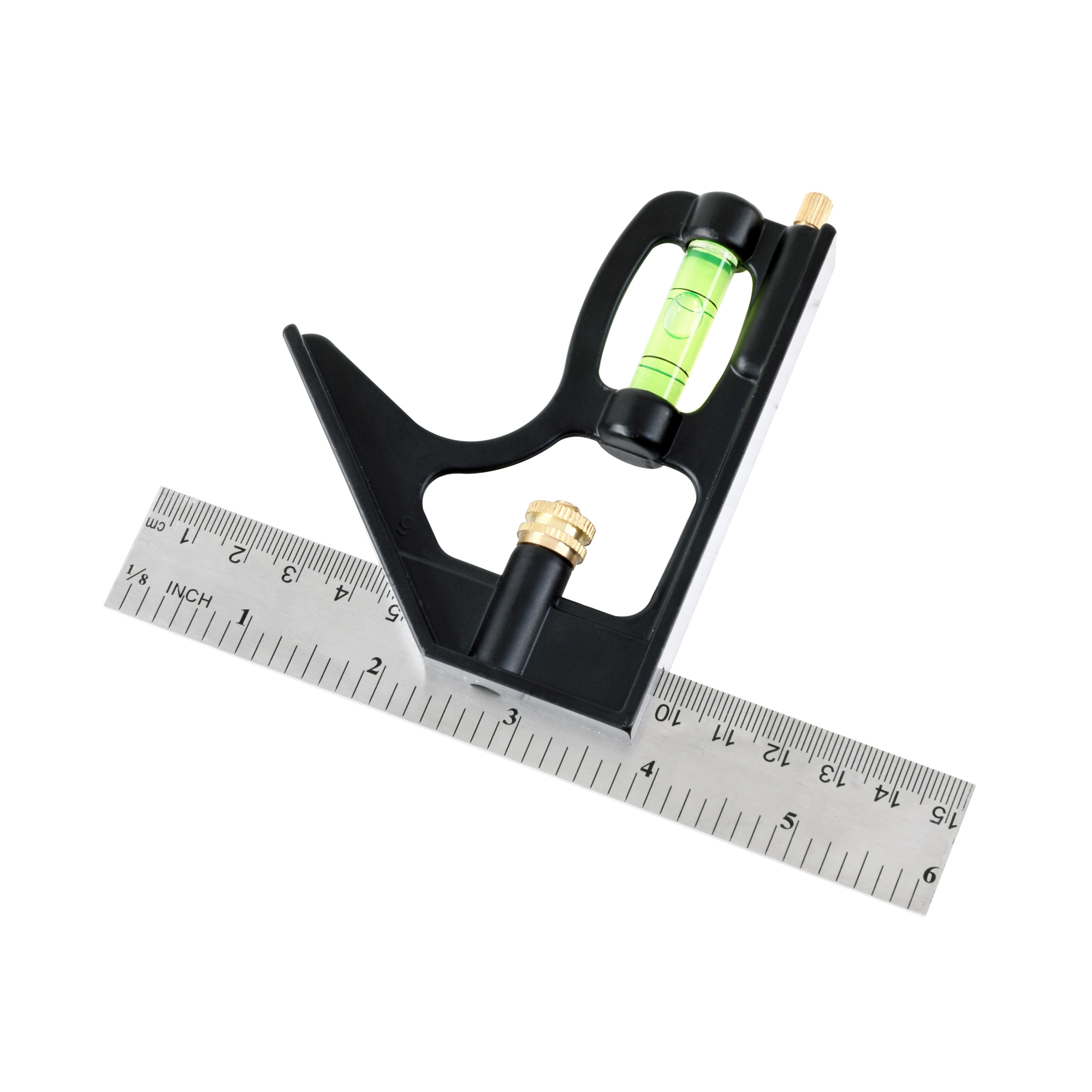 Ironton 6in. Stainless Steel Combination Square Ruler, Measures Up to ...