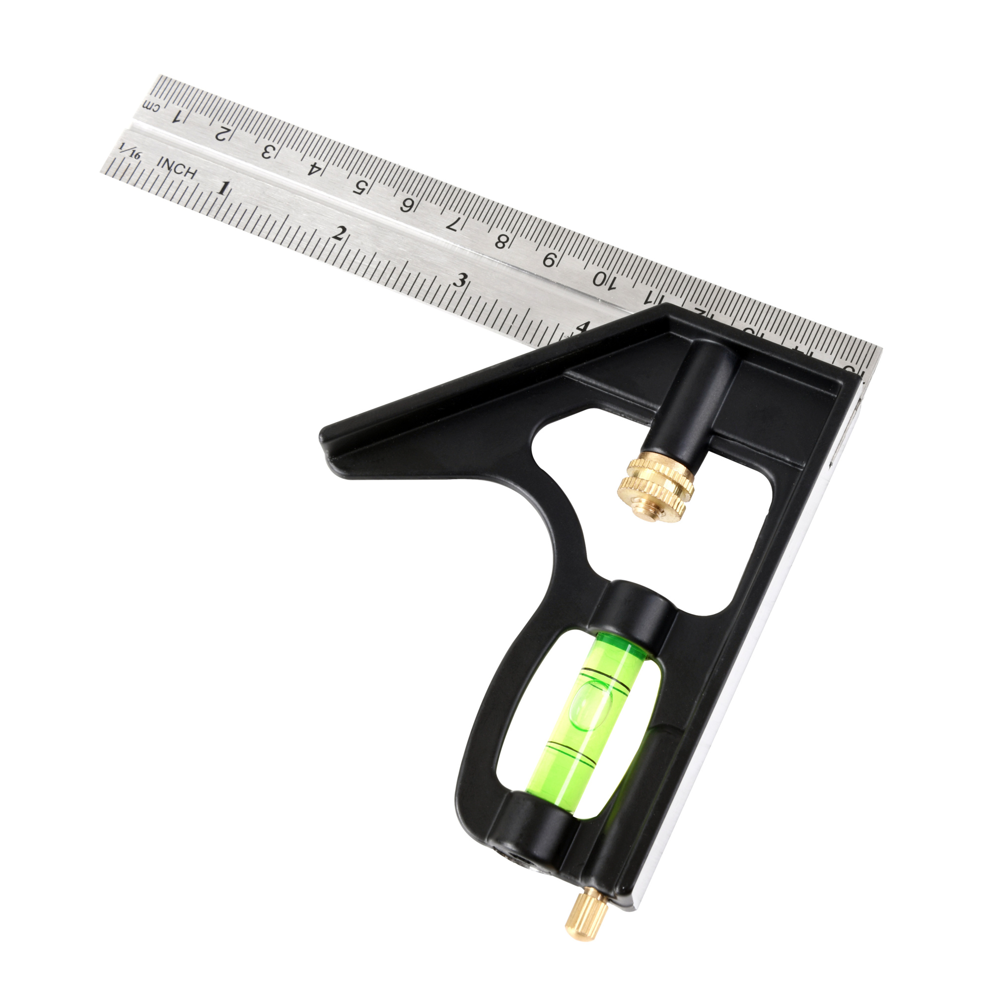 Ironton 6in. Stainless Steel Combination Square Ruler, Measures Up to ...