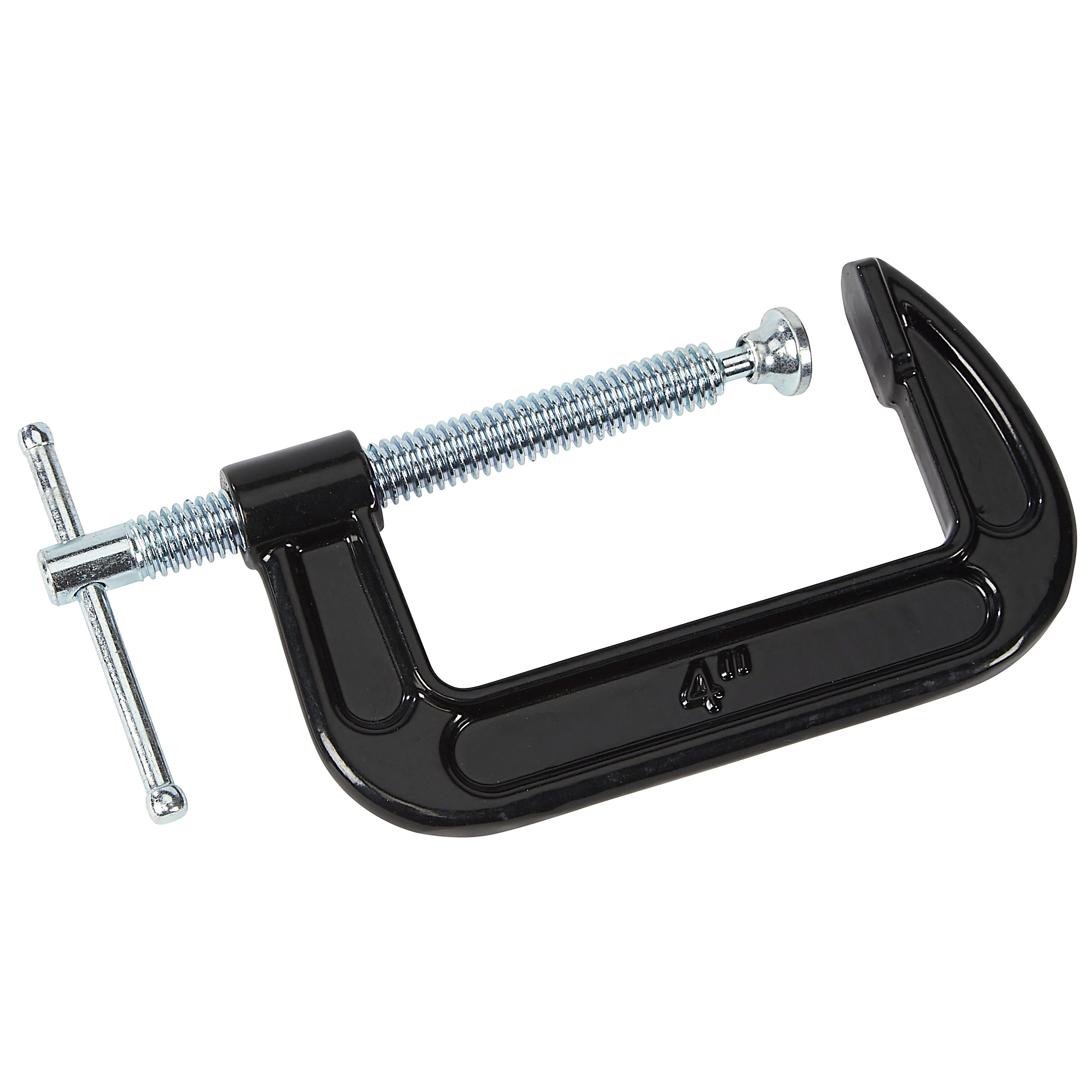 Ironton 4in. C-Clamp, 8500-Lb. Clamp Pressure, 3.9in. Opening ...