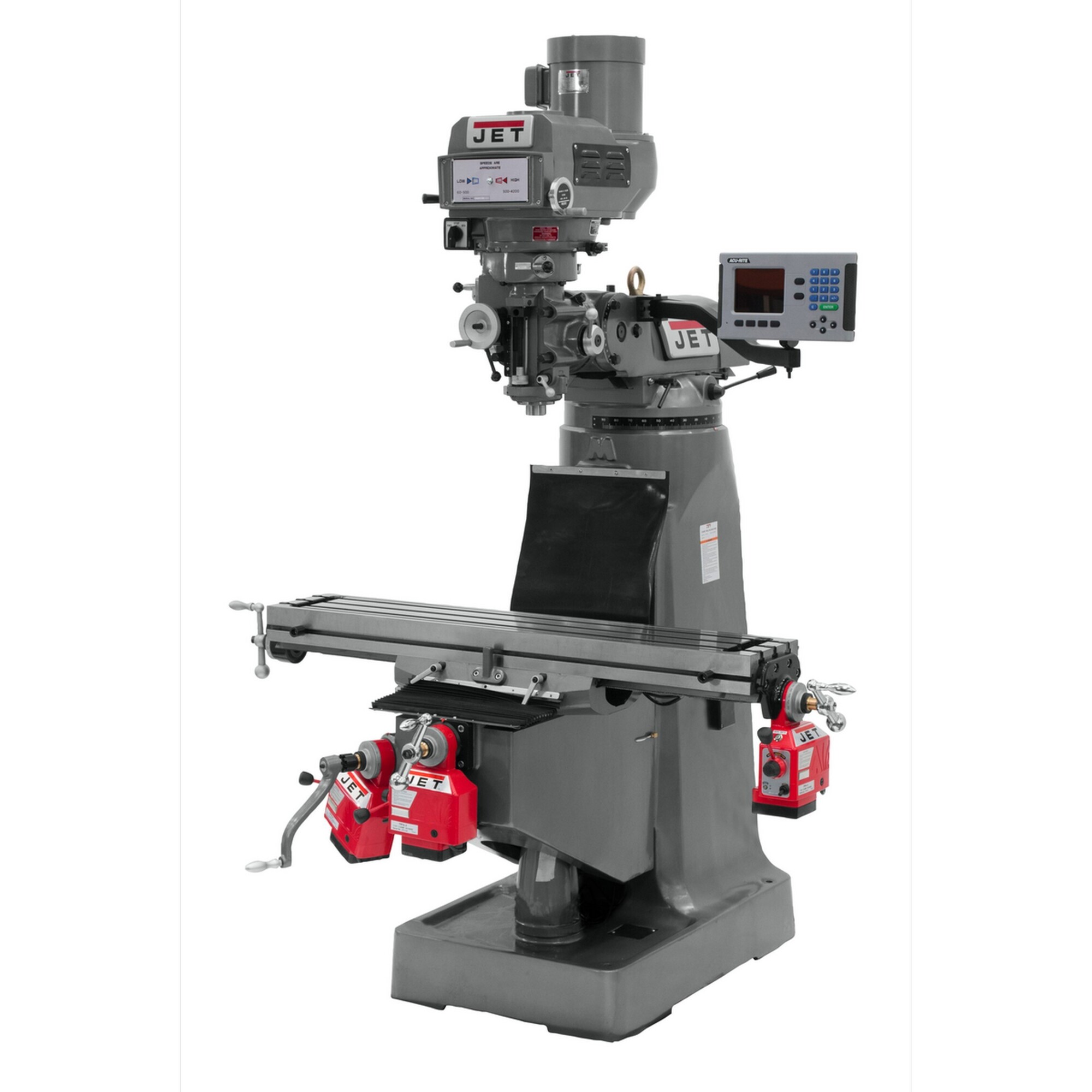 JET, Milling Machine, Horsepower 3 HP, Volts Multi, Model# JTM-4VS ...