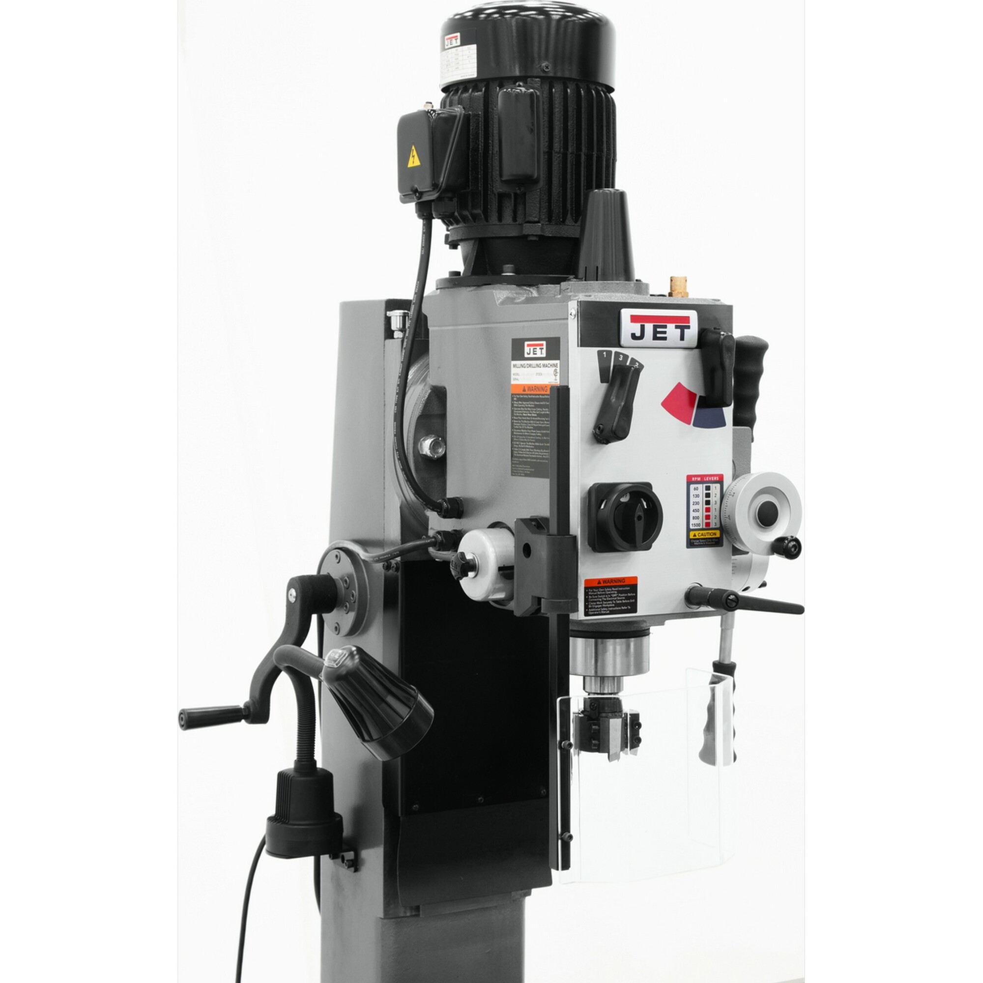 JET Mill/Drill - 1.5 HP, Multi-Volt, 6-Speed Geared Head, Power ...