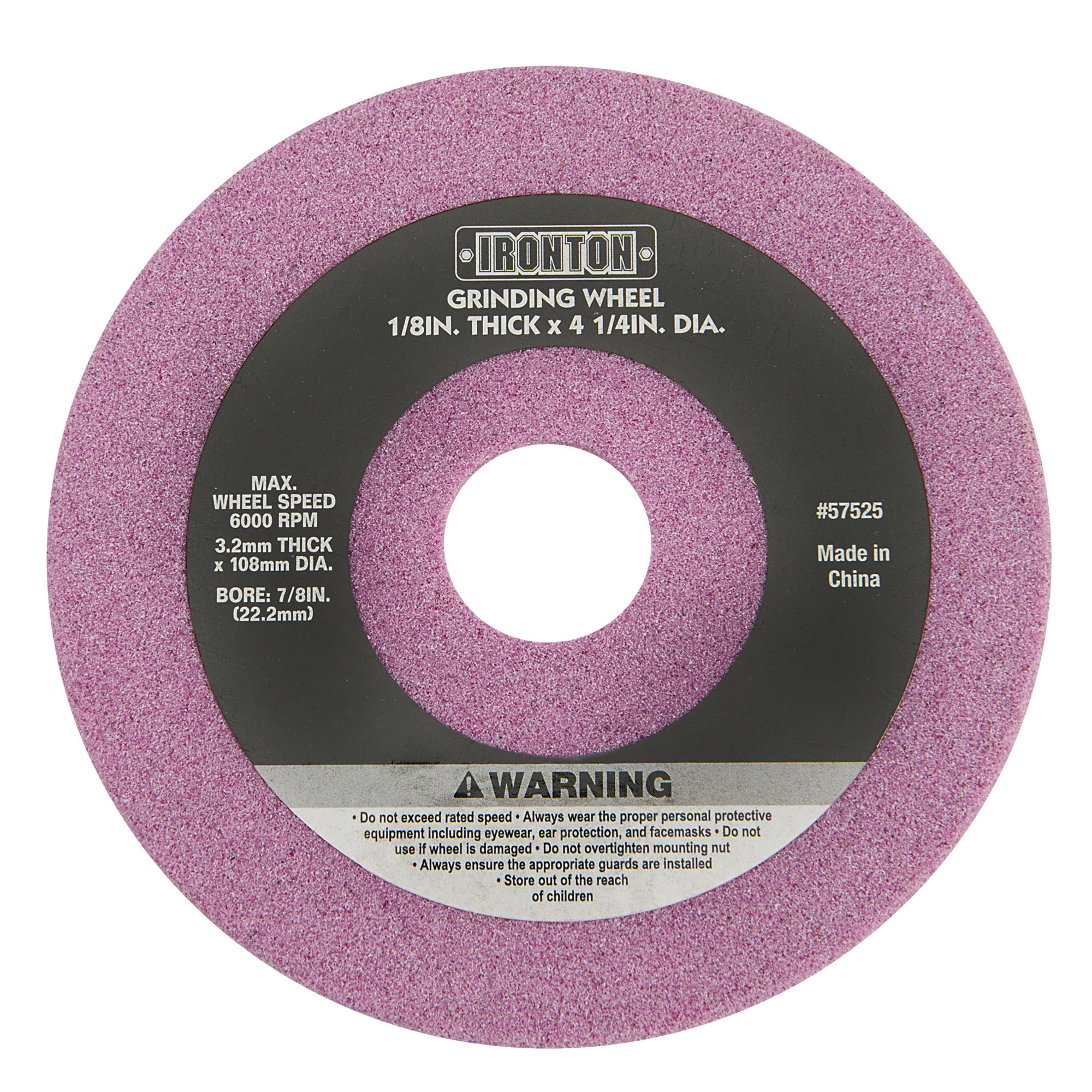 Ironton Grinding Wheel, 4-1/4in. Dia. x 1/8in. | Northern Tool