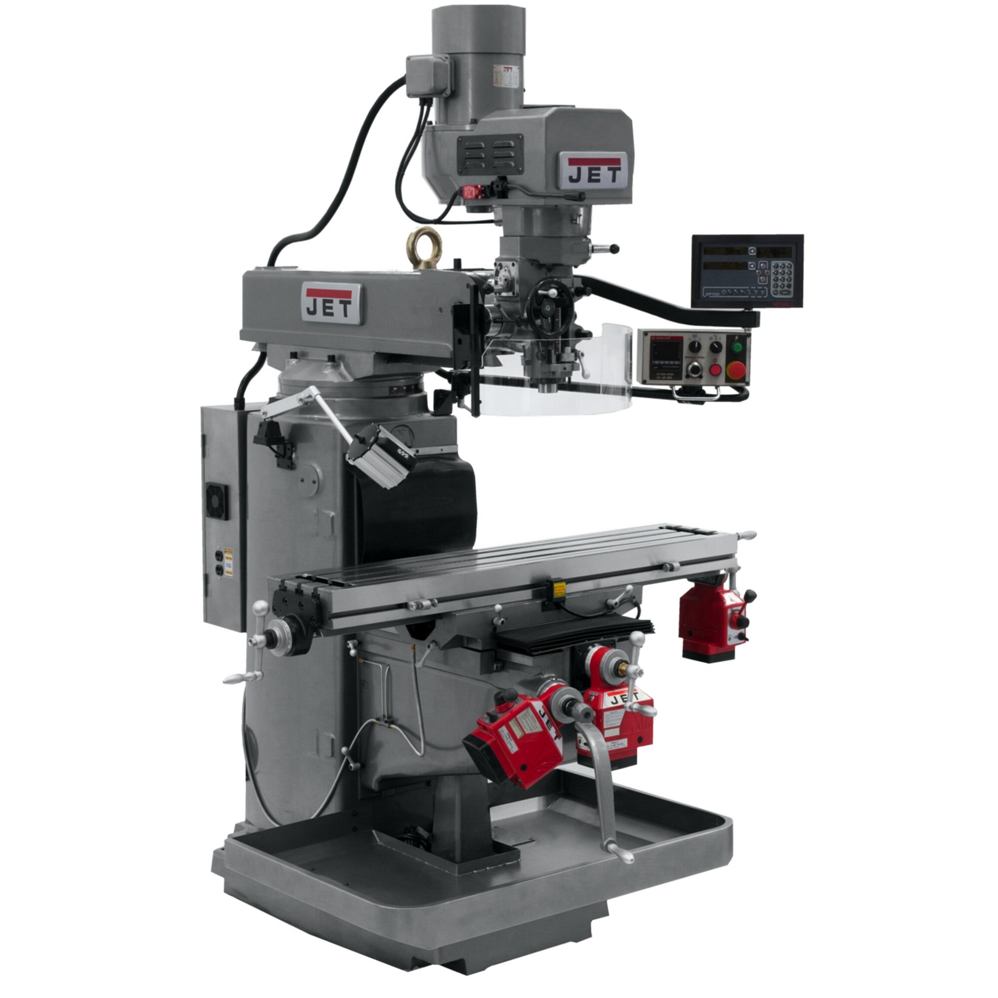JET, Milling Machine, Horsepower 3 HP, Volts 230 Model# JTM-1050EVS2 ...