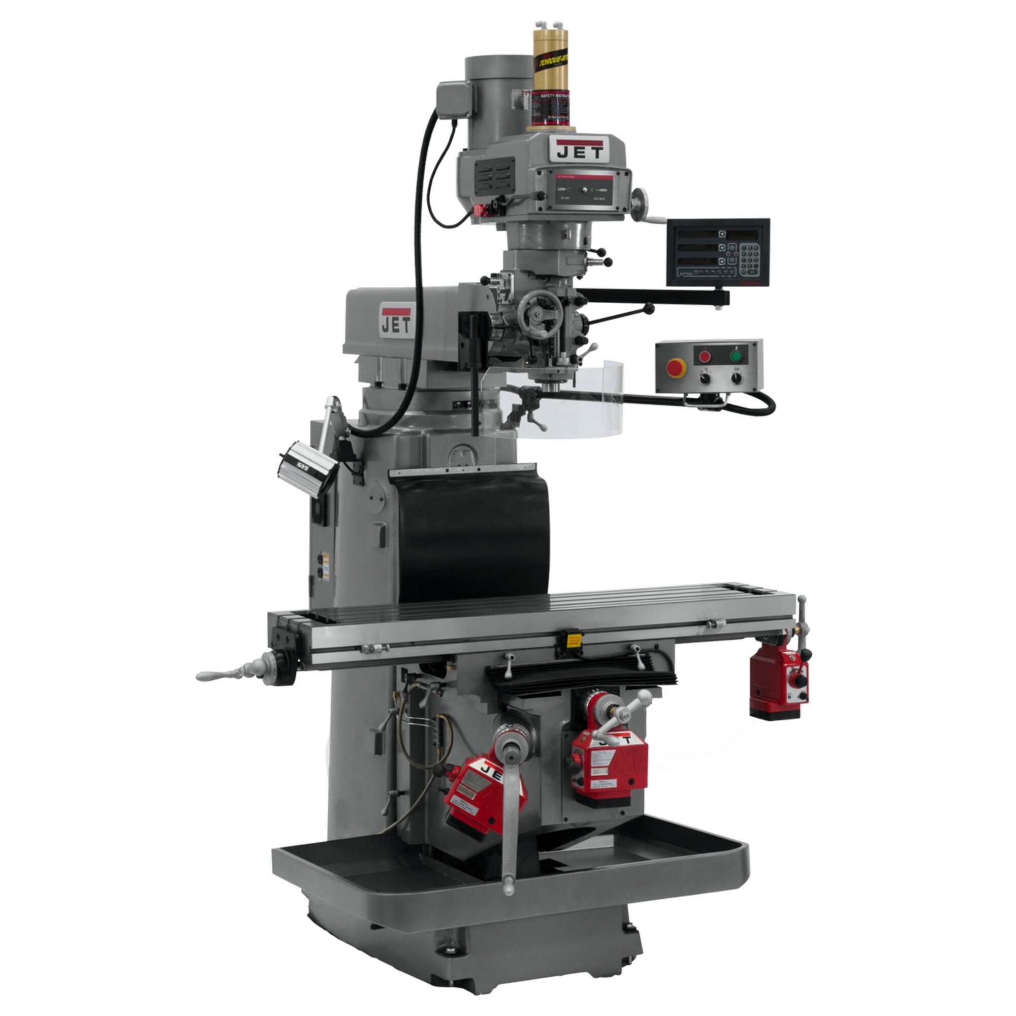 JET, Milling Machine, Horsepower 5 HP, Volts Multi, Model# JTM-1254RVS ...