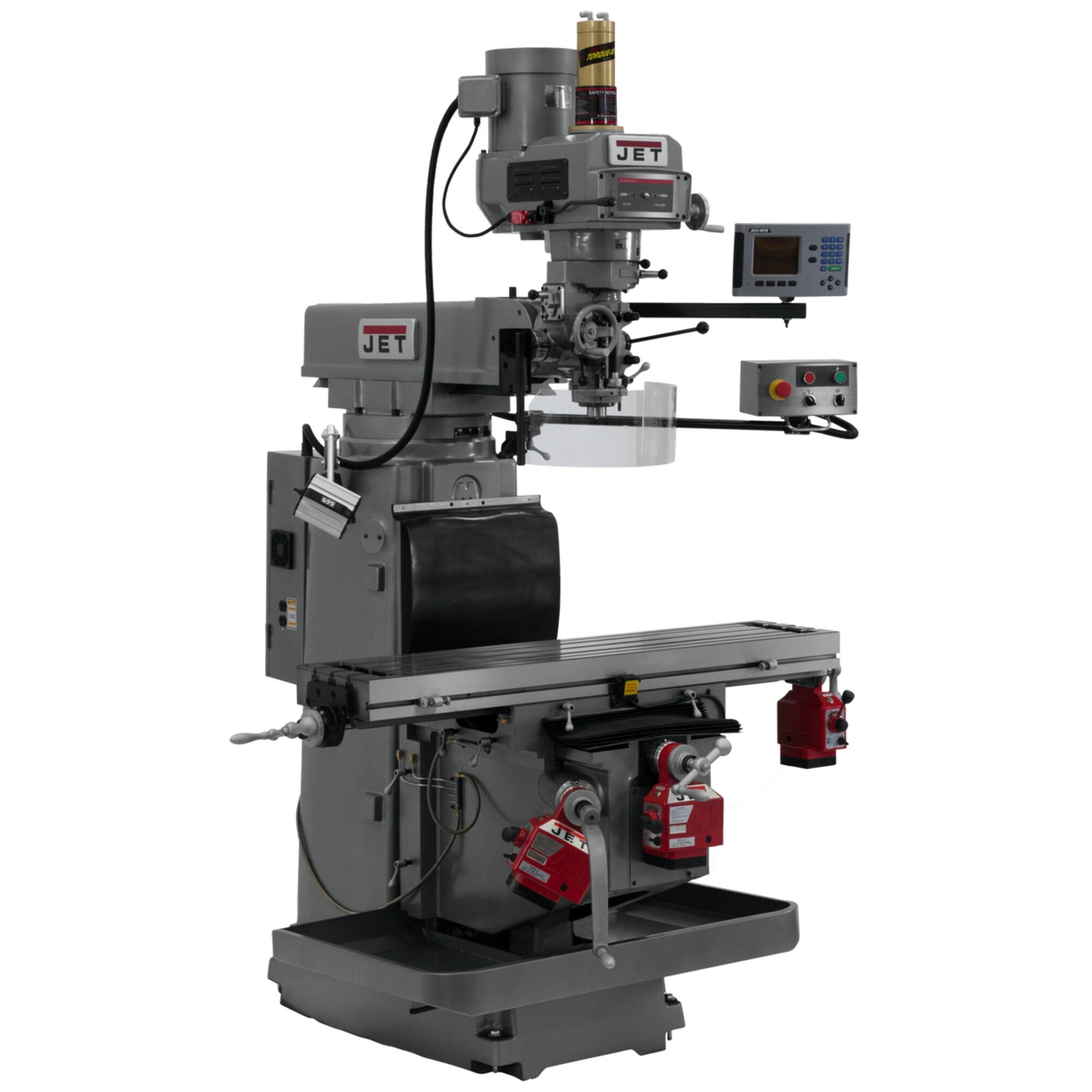 JET, Milling Machine, Horsepower 5 HP, Volts Multi, Model# JTM-1254RVS ...