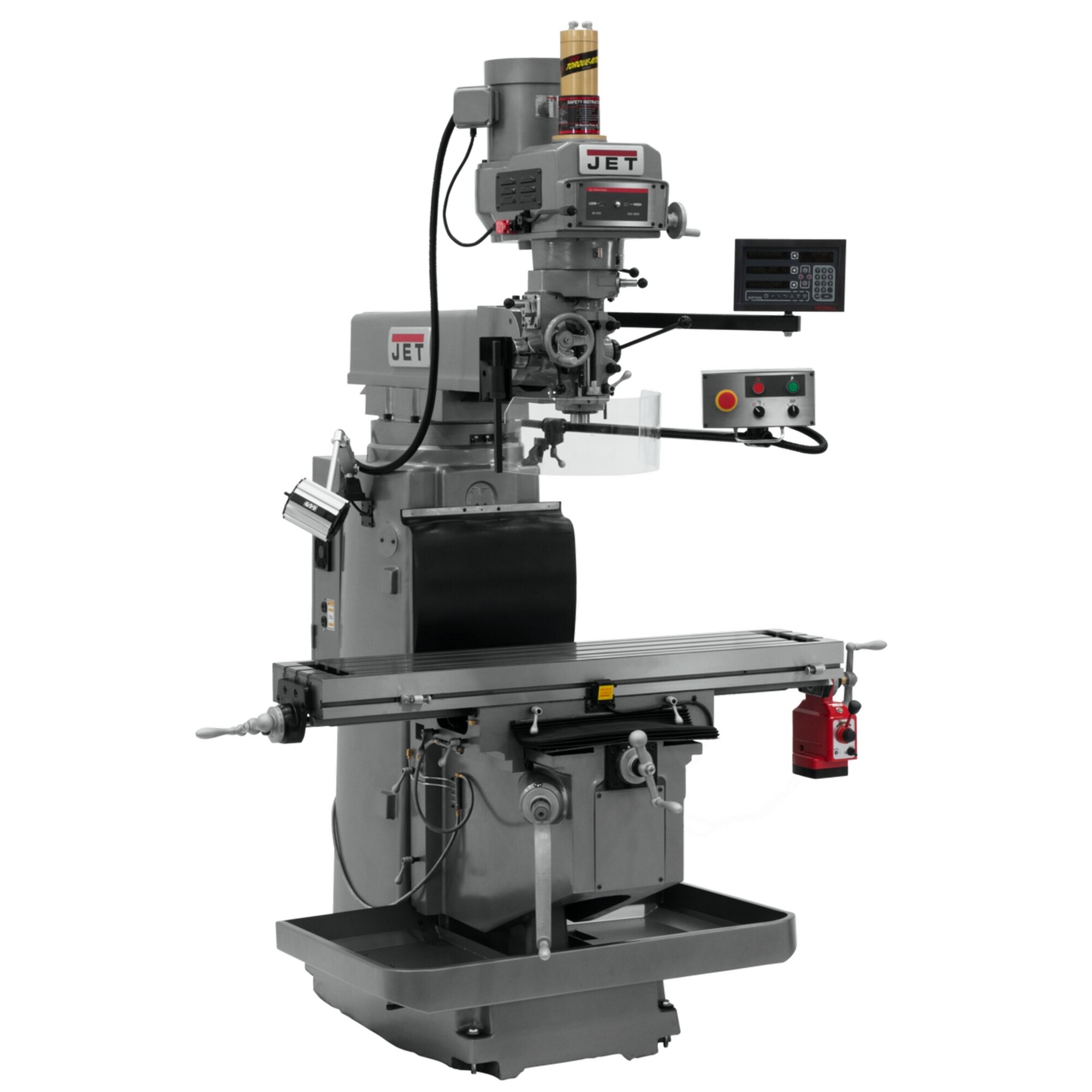 JET, Milling Machine, Horsepower 5 HP, Volts Multi, Model# JTM-1254RVS ...