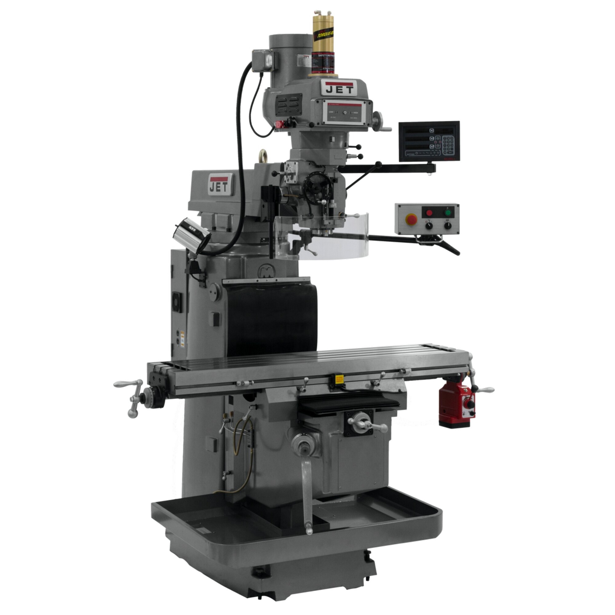 JET, Milling Machine, Horsepower 5 HP, Volts Multi, Model# JTM-1254VS ...
