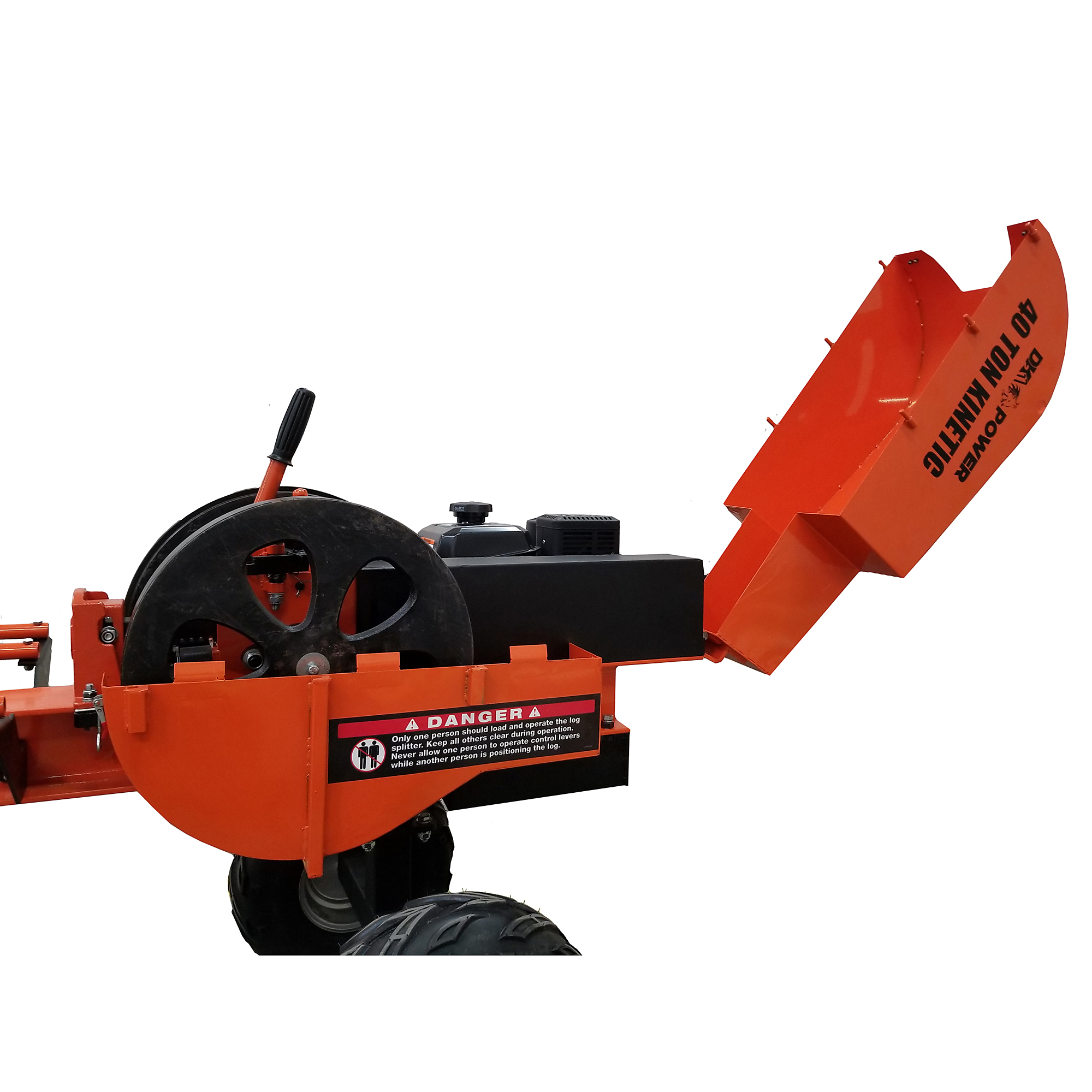 DK2 Power, 40 ton kinectic 1 sec log splitter, Ram Force 40 Tons, Max ...