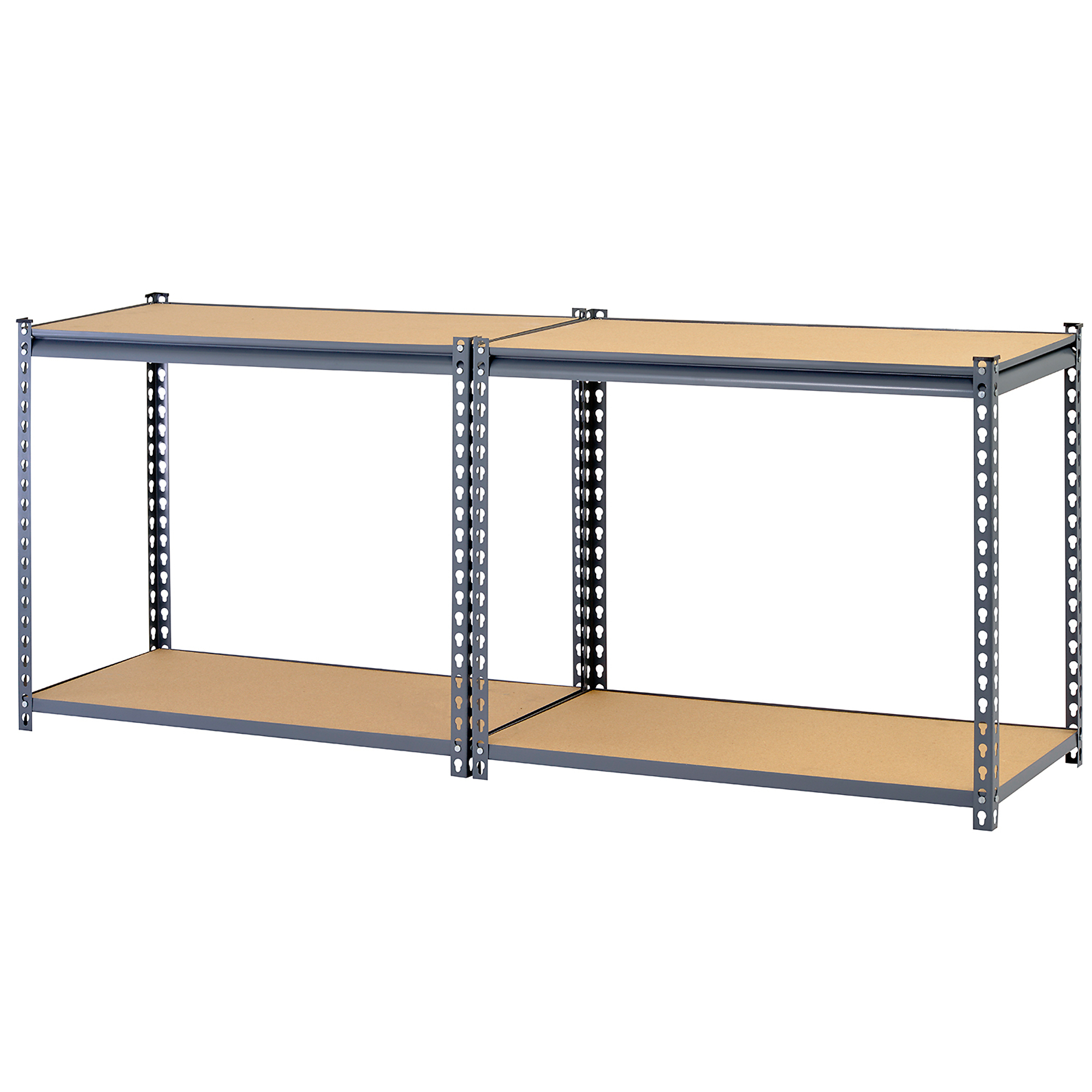 Edsal Muscle Rack, Black 4 Tier 36in.Wx18in.Dx60in.H Shelving Unit ...