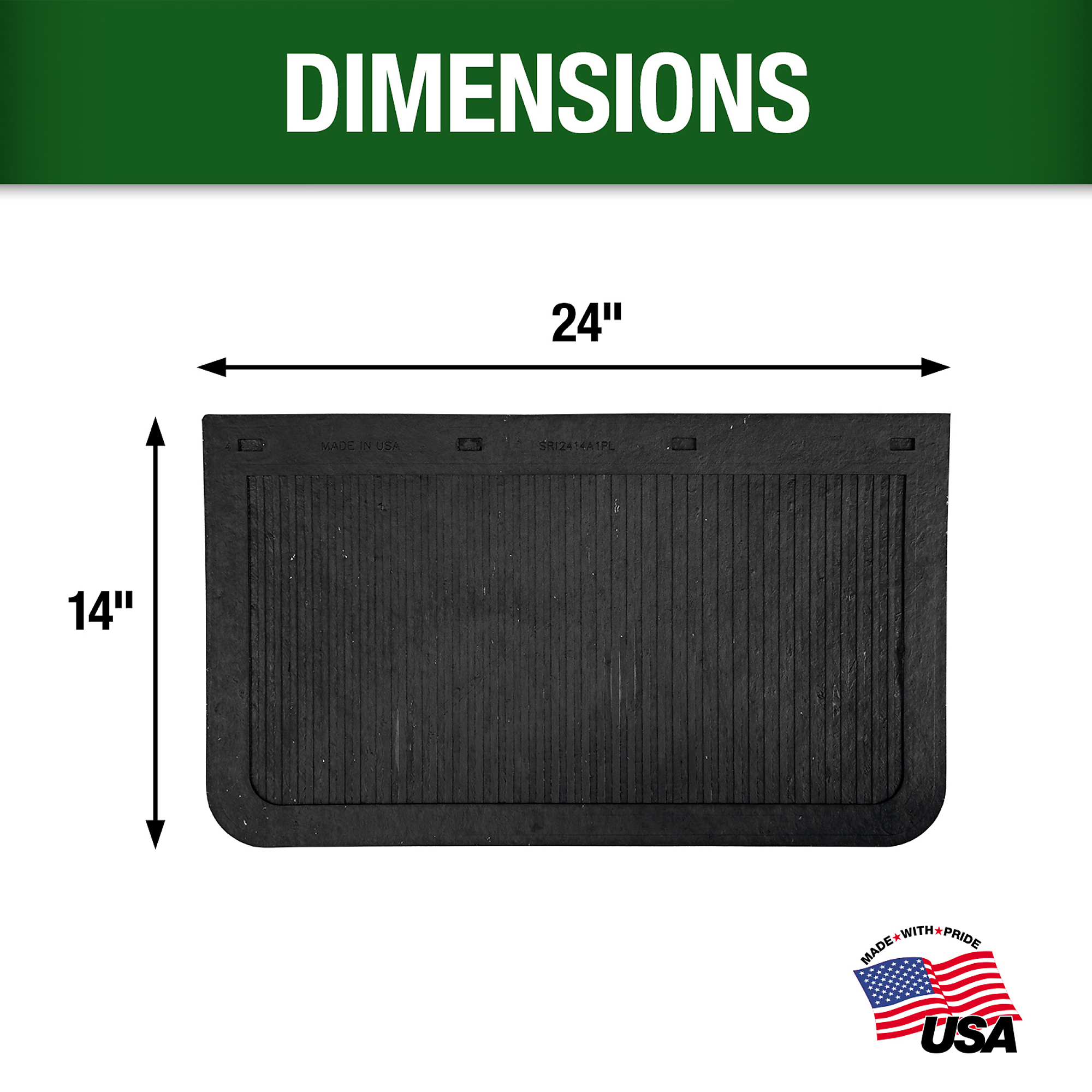 Boomerang Rubber, Truck Rubber Mudflaps Splash Guards 1/4in. Standard ...