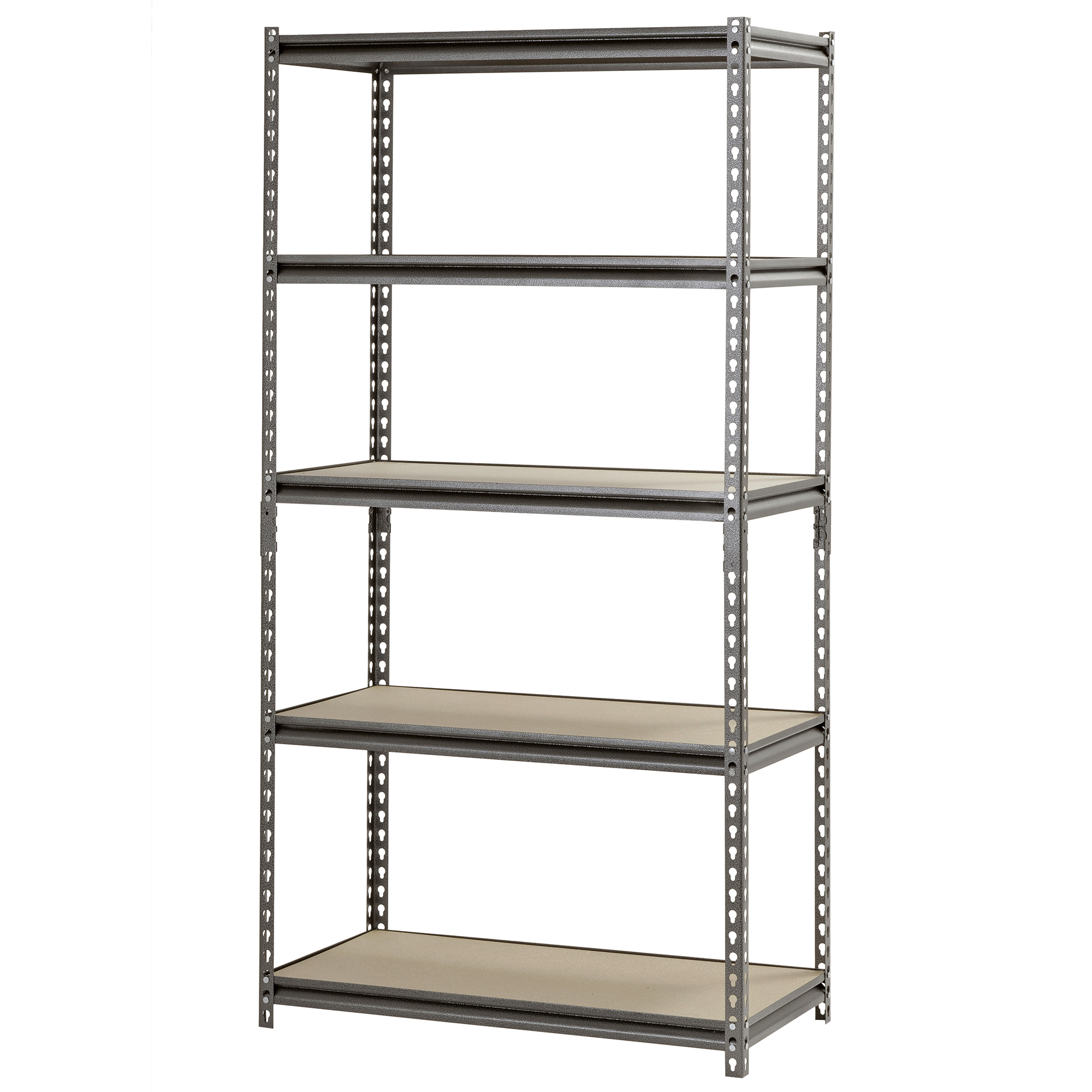 Edsal Muscle Rack, Silver Vein 5 Tier 36in.Wx18in.Dx72in.H Shelving ...