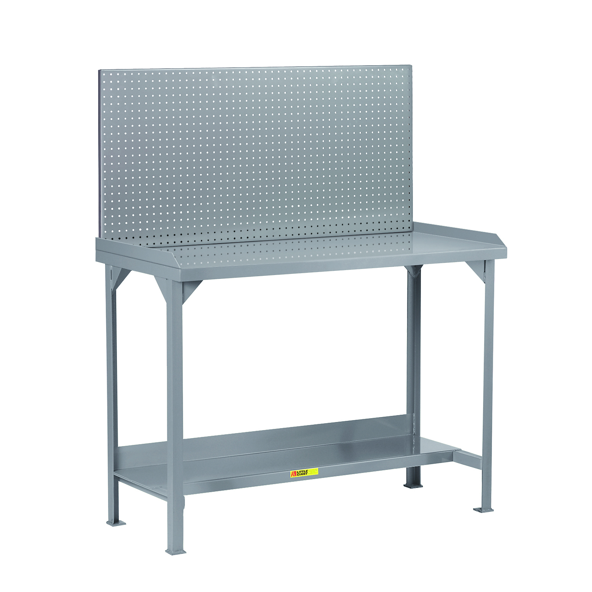 Little Giant, Workbench, 4500lb, 30x60, Retaining Lips, Pegboard, Width ...