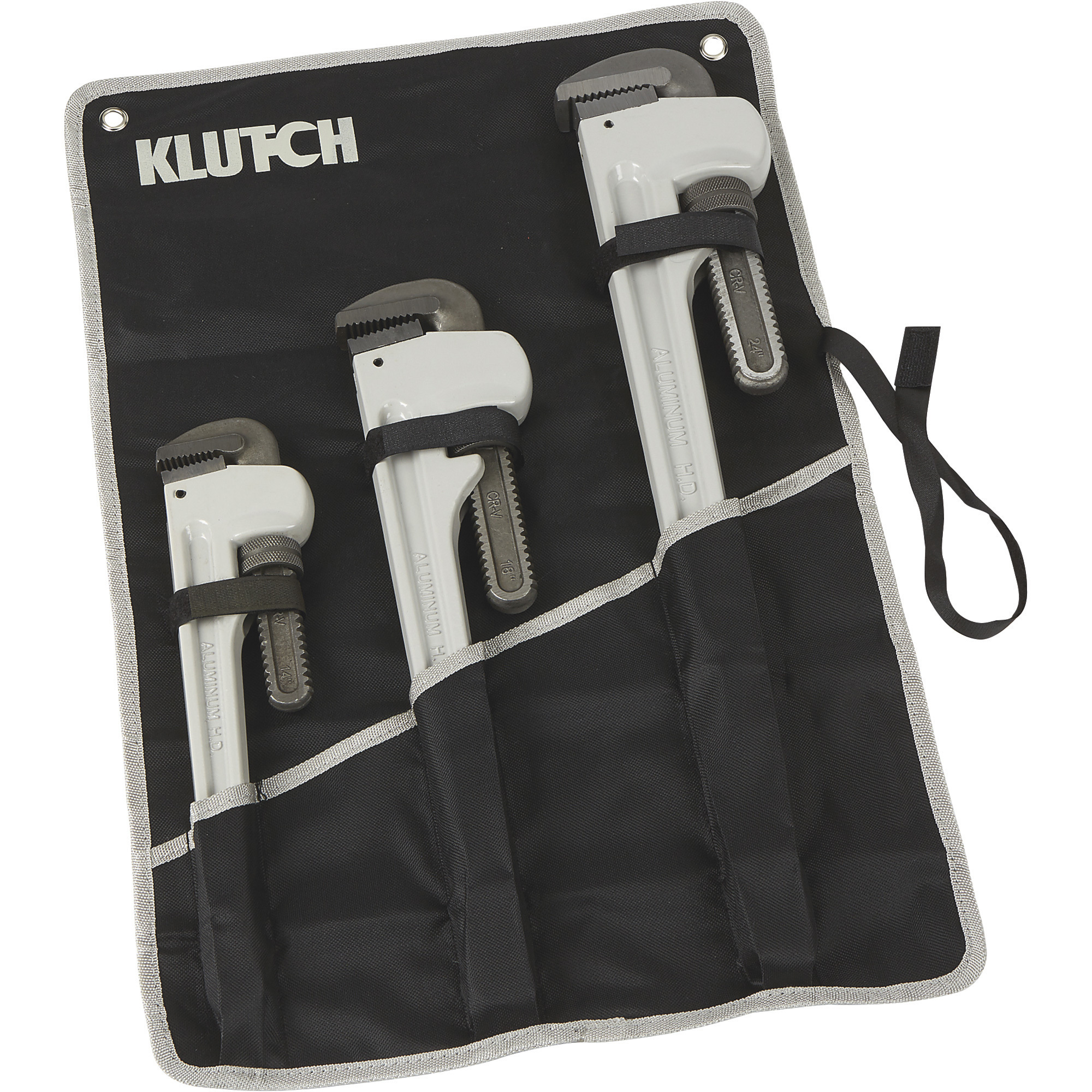 Klutch Aluminum Pipe Wrench Set, 3-Pc. | Northern Tool