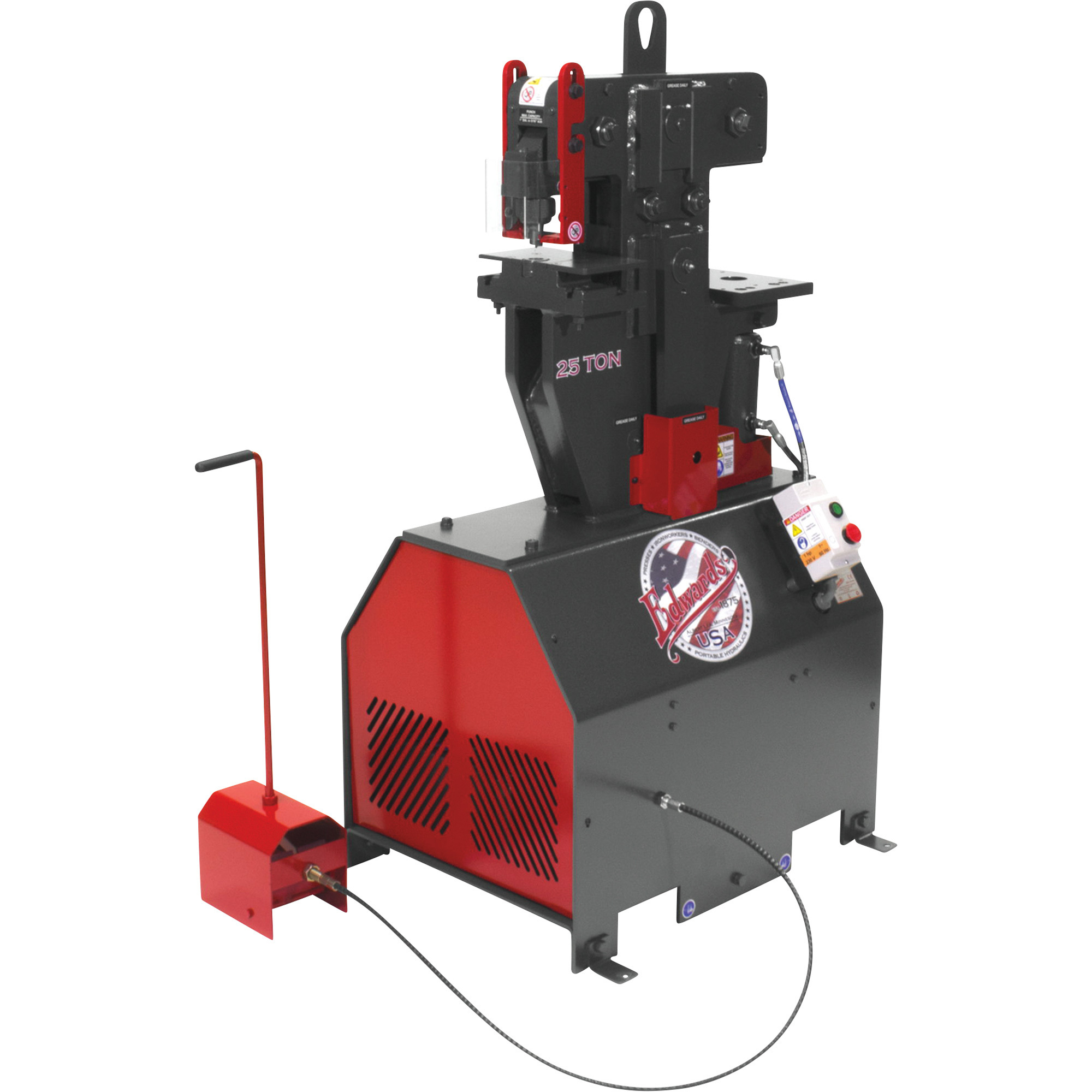 Edwards JAWS 25-Ton Ironworker, Single Phase, 230 Volt, Model# IW25 ...