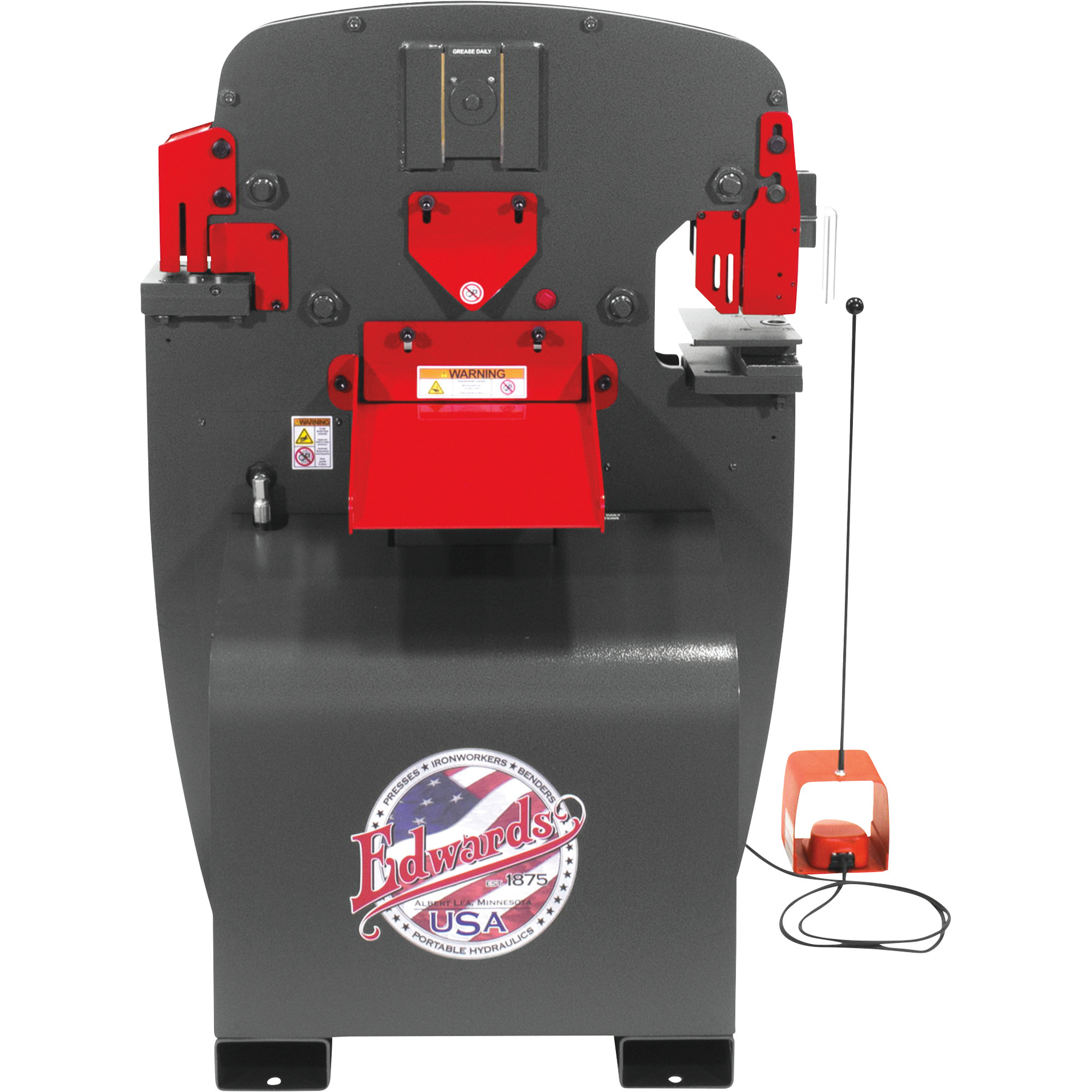 Edwards JAWS 50-Ton Ironworker with Accessory Pack, Single Phase, 230 ...