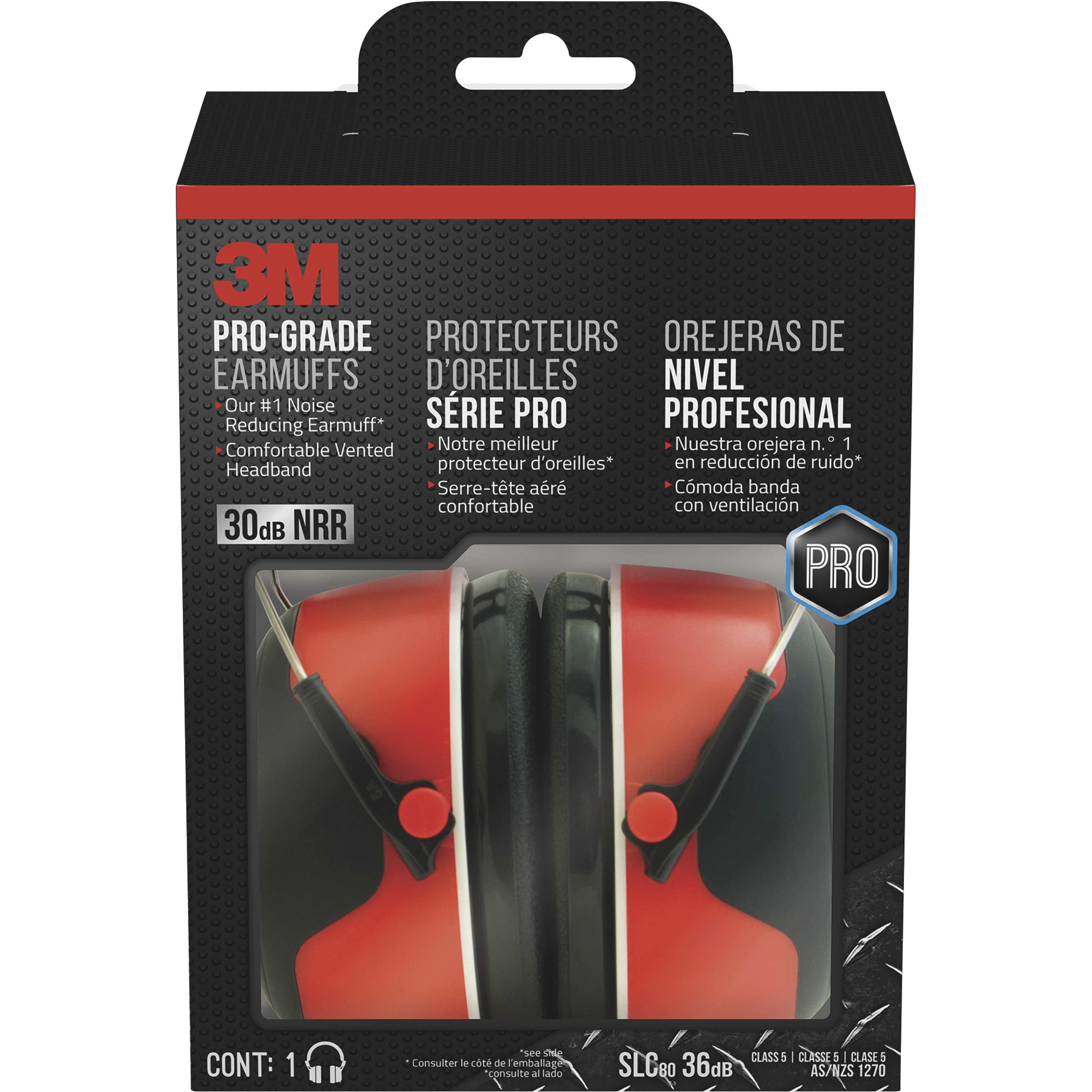 3M Professional-Grade Over-the-Head Hearing Protector, NRR 30dB, Model ...
