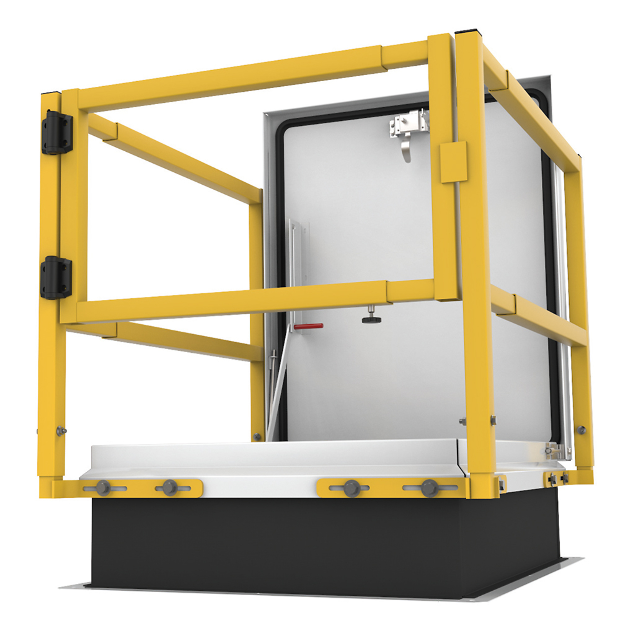 Milcor, Safety accessory to an existing roof hatch, Length 39 in, Model ...