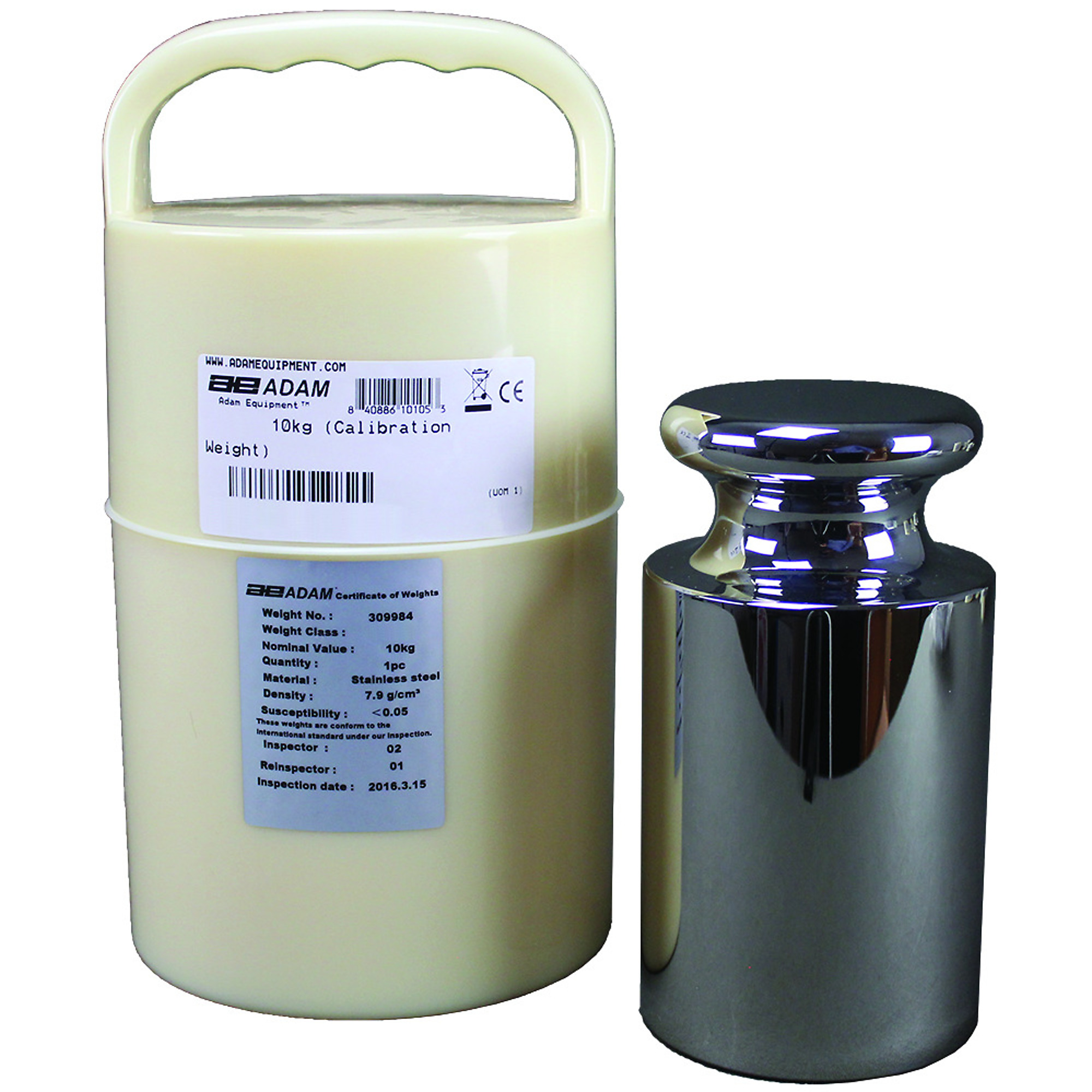 Adam Equipment, ASTM 4 10KG Calibration Weight, Model# ASTM 4 - 10KG ...